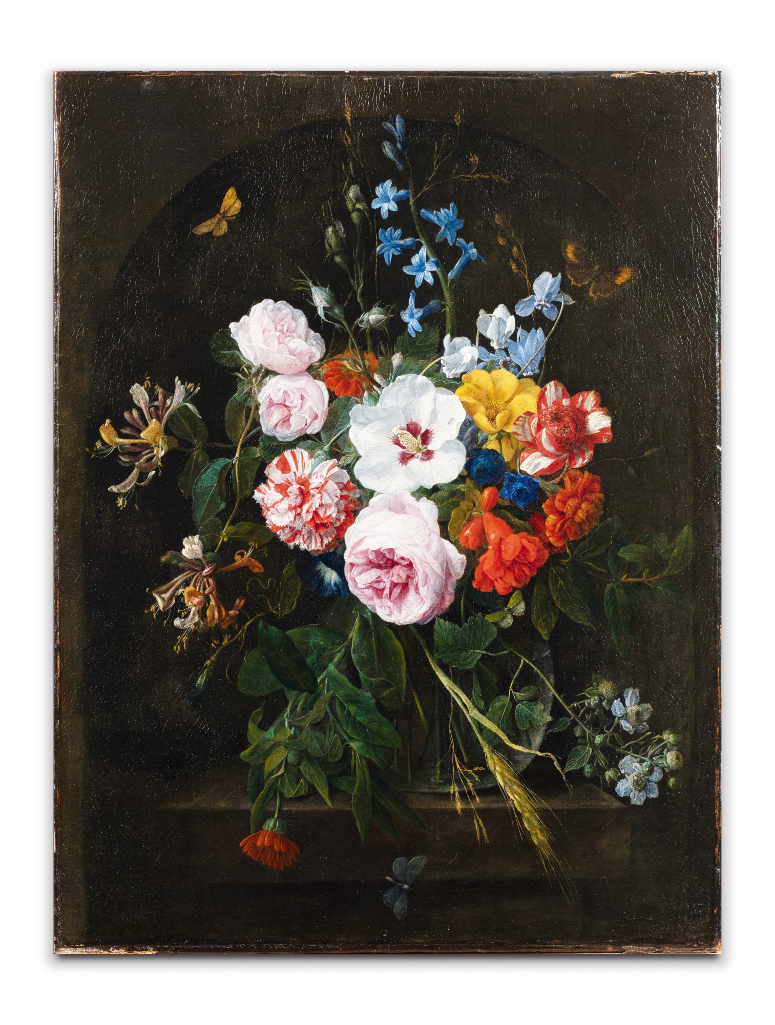 Still lifes with flowers in a crystal vase | Tableaux Dessins ...