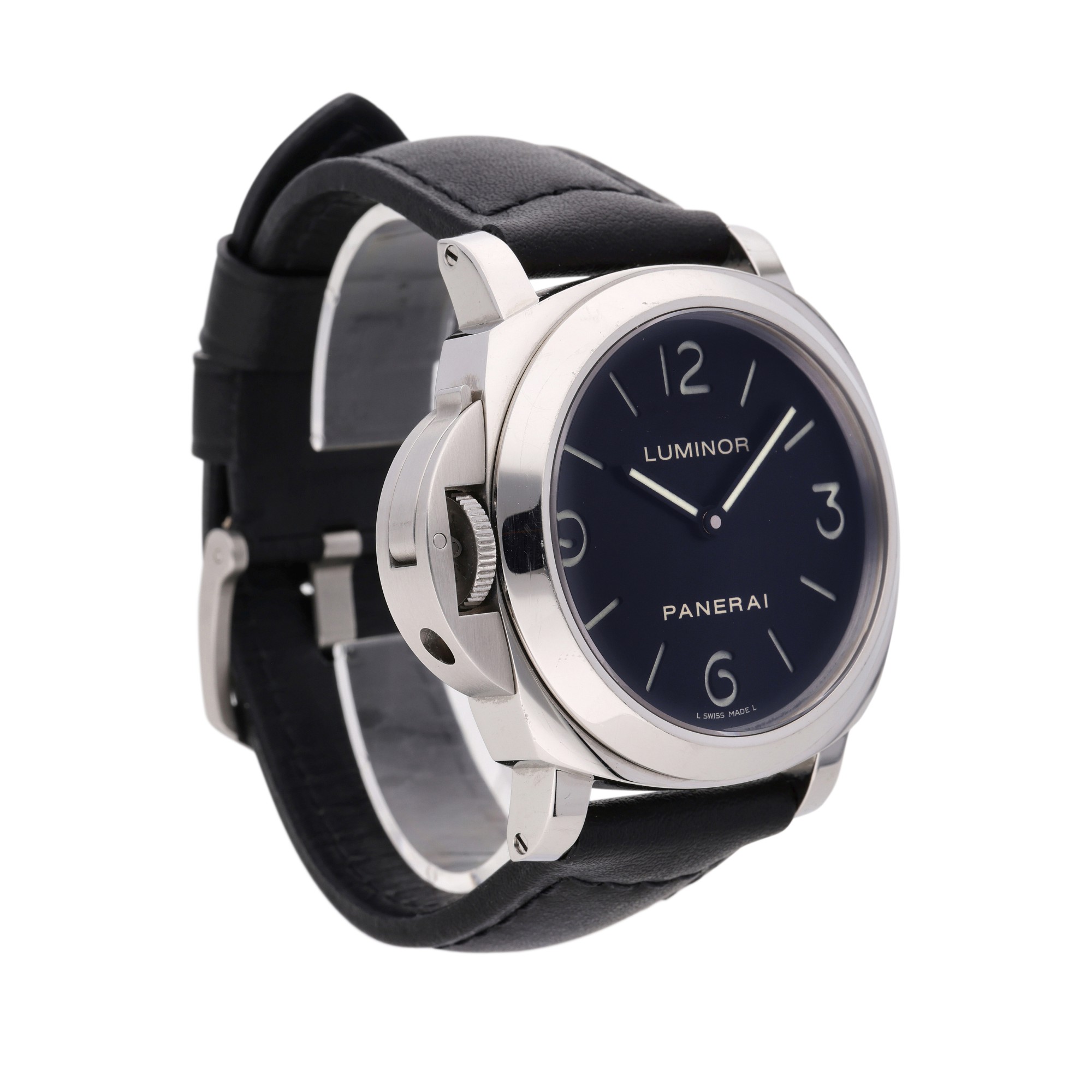 Reference PAM00219 Luminor Base Destro | A stainless steel left-handed ...