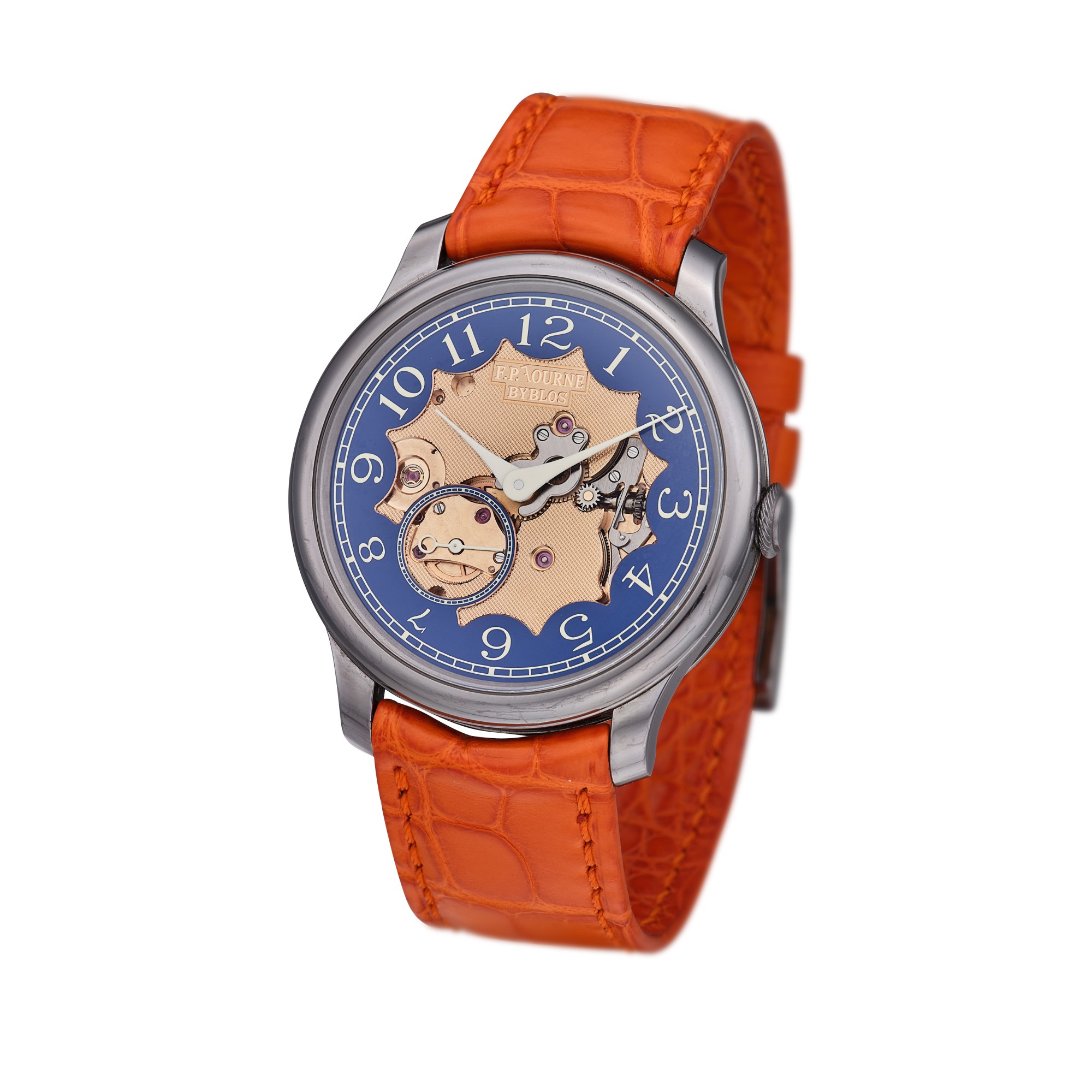 Chronometre Bleu Byblos | A limited edition tantalum semi-skeletonised ...