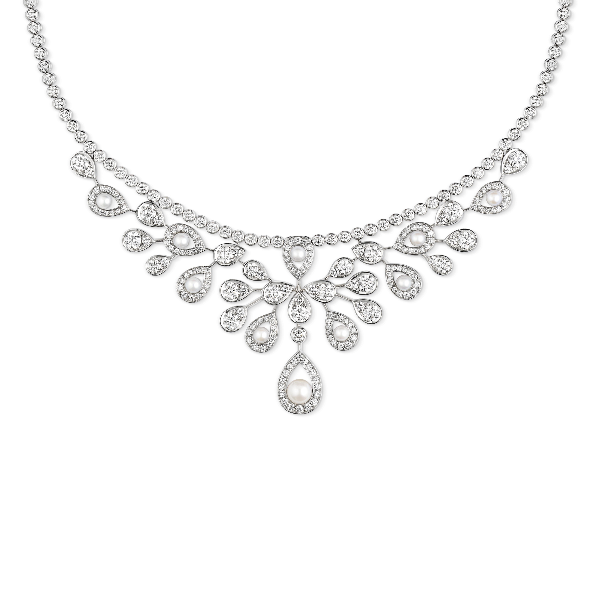 Chaumet | Collier perles de culture et diamants, "Joséphine Aigrette ...
