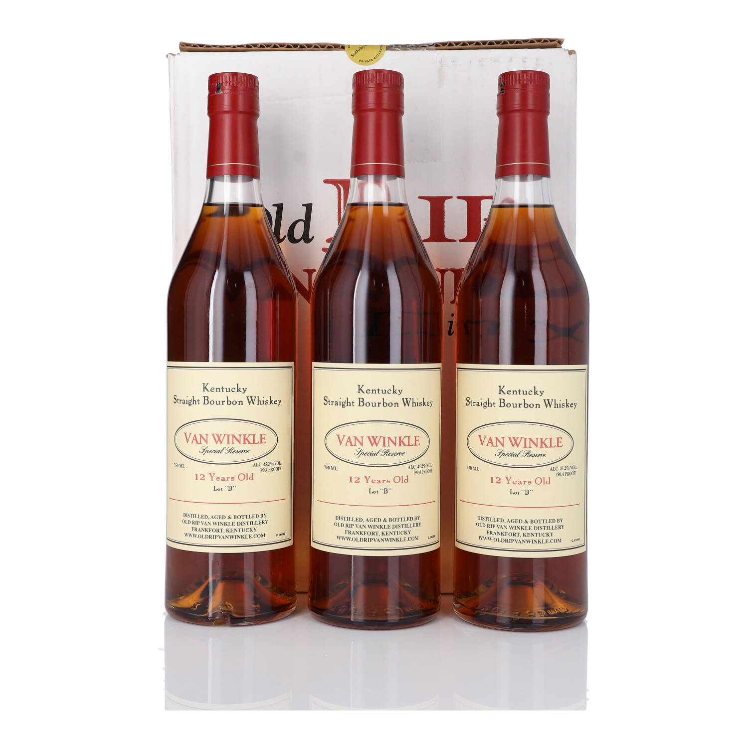 Van Winkle 12 Year Old Special Reserve Lot "B" 90.4 Proof NV (3 BT 75cl ...