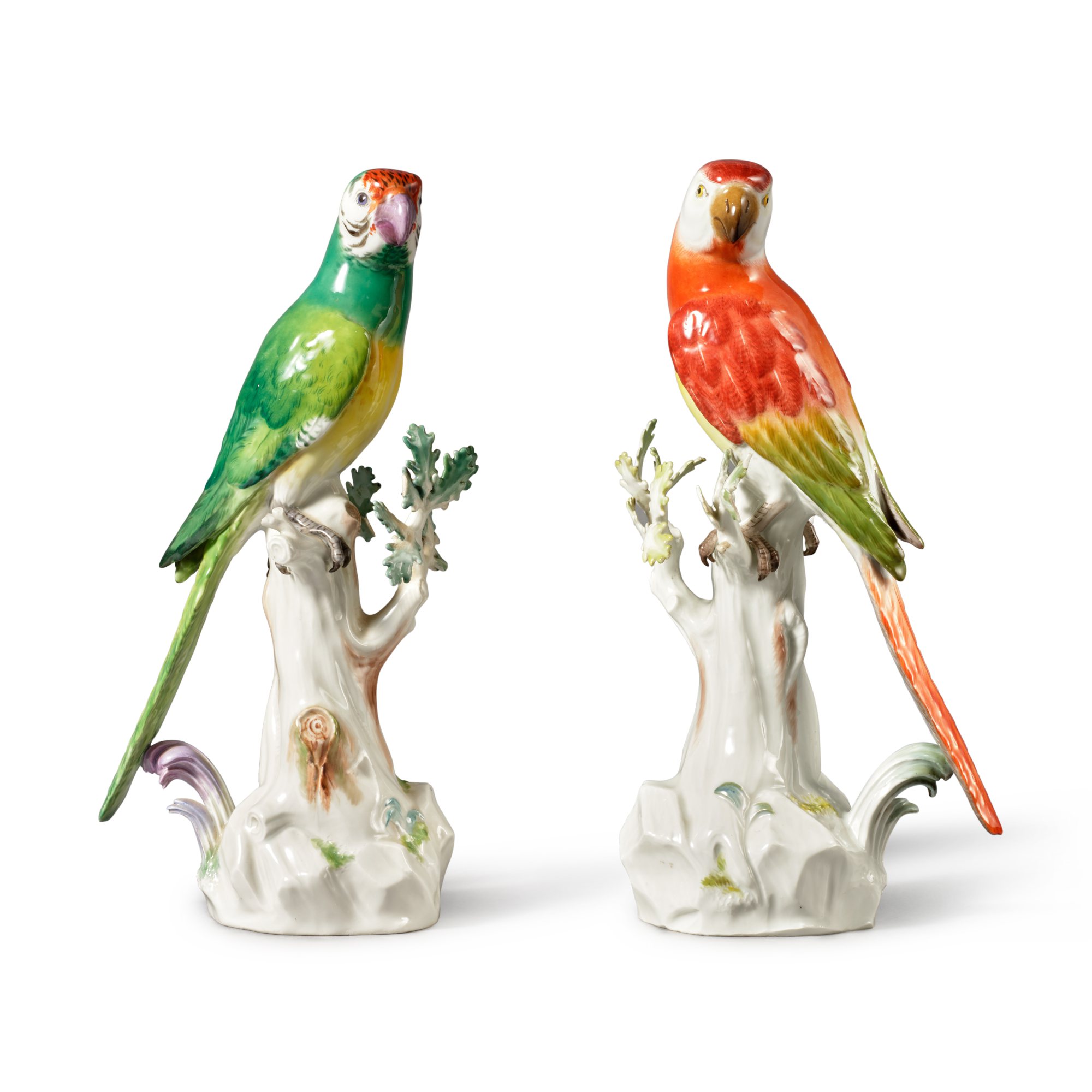 A Pair of Meissen Figures of Parrots, 20th Century | Design 17/20 ...