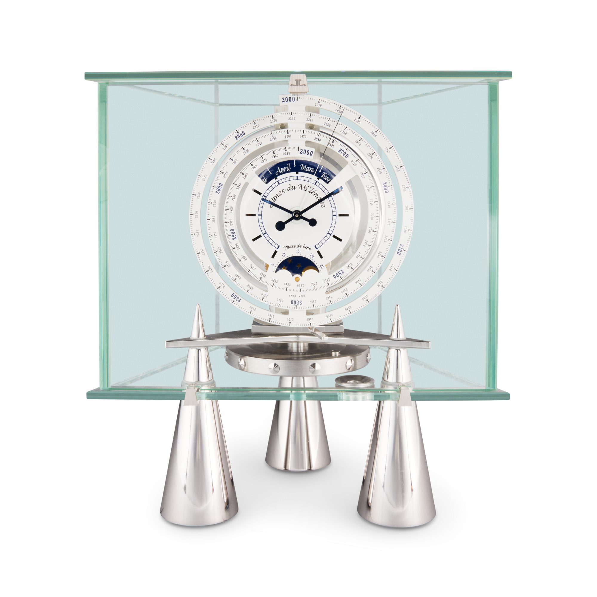 Atlantis, Atmos du Millénaire | A stainless steel and glass atmos clock ...