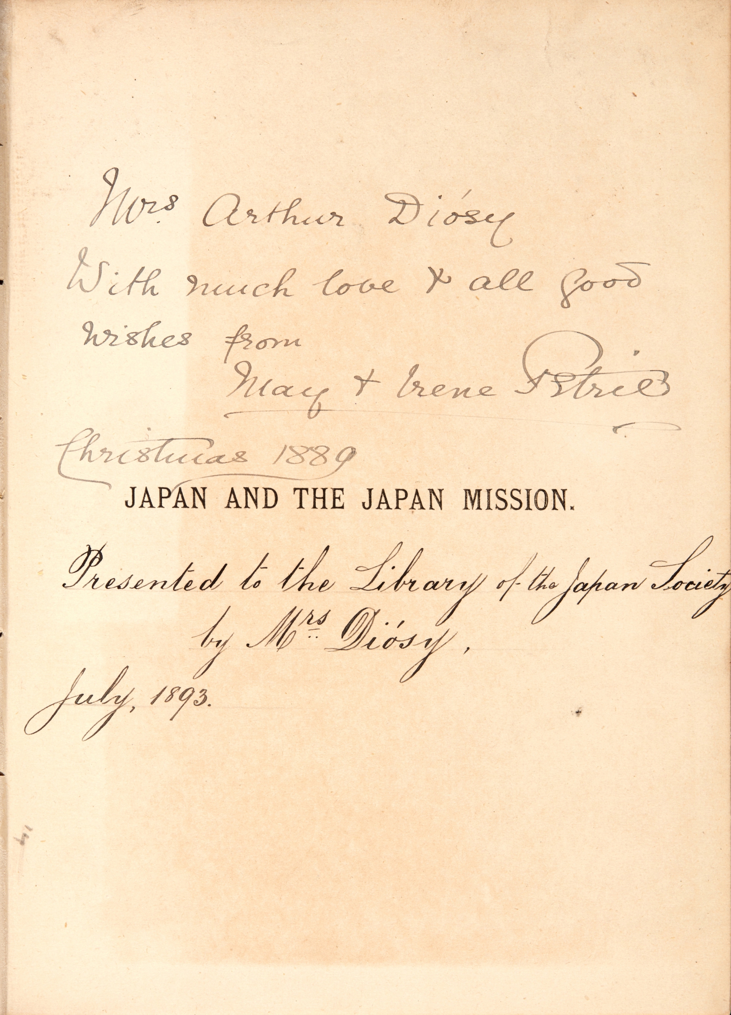 A group of books by or presented to the Japan Society Library, by ...