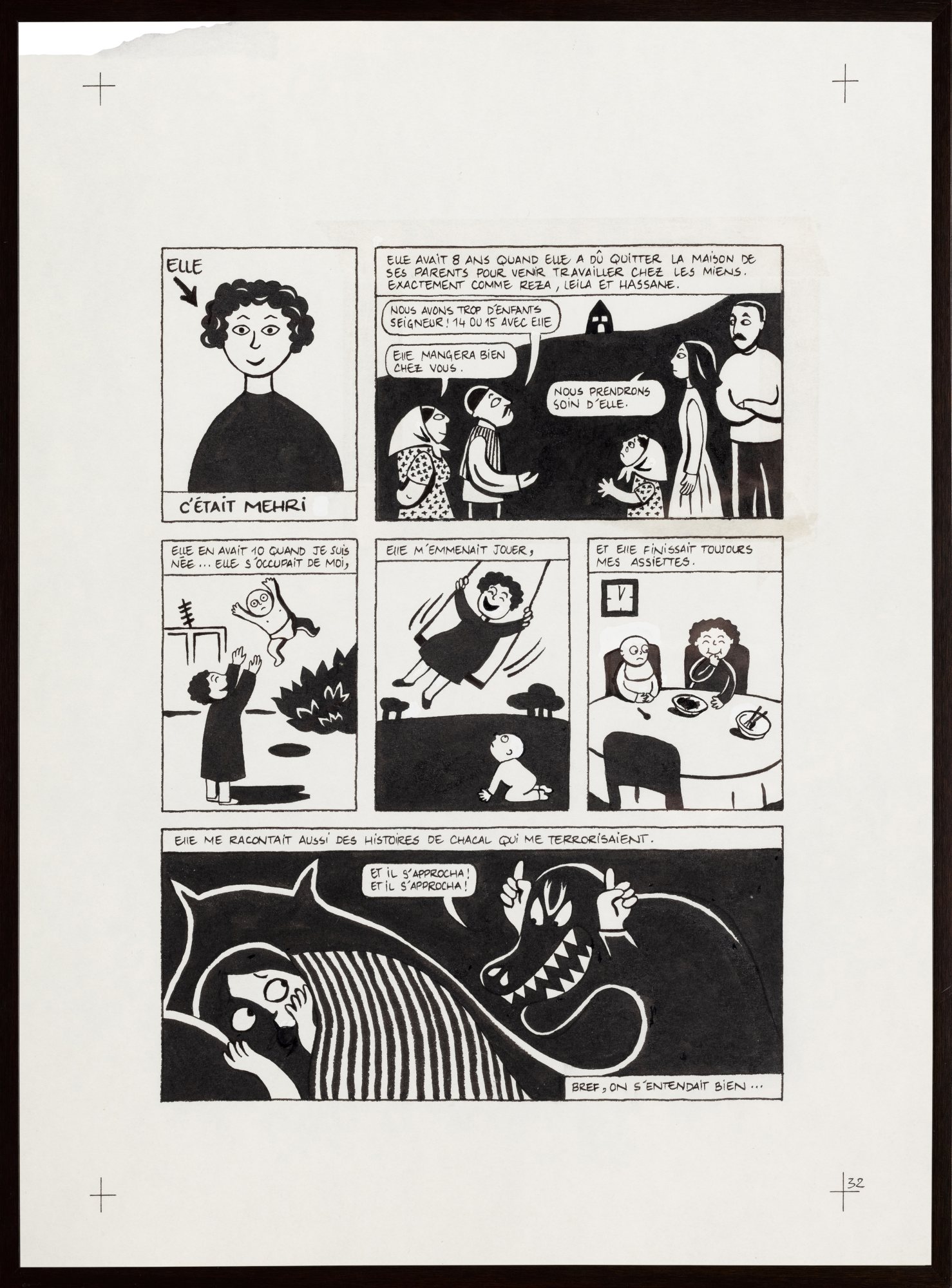 Persepolis (Original Book Art, page 32) | Persepolis | 2022 | Sotheby's