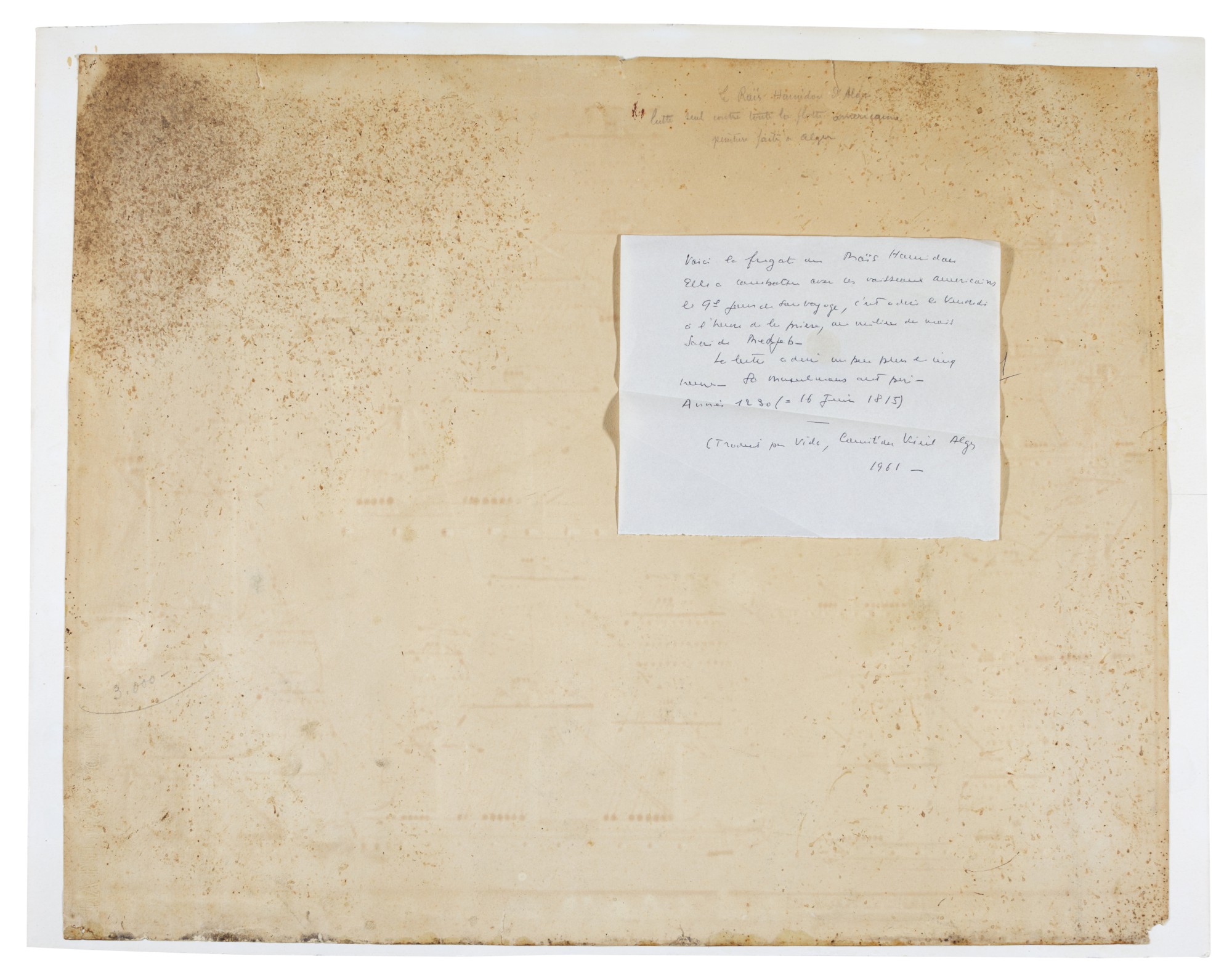 The Rais Hamidou of Algiers fights alone against the American Fleet ...