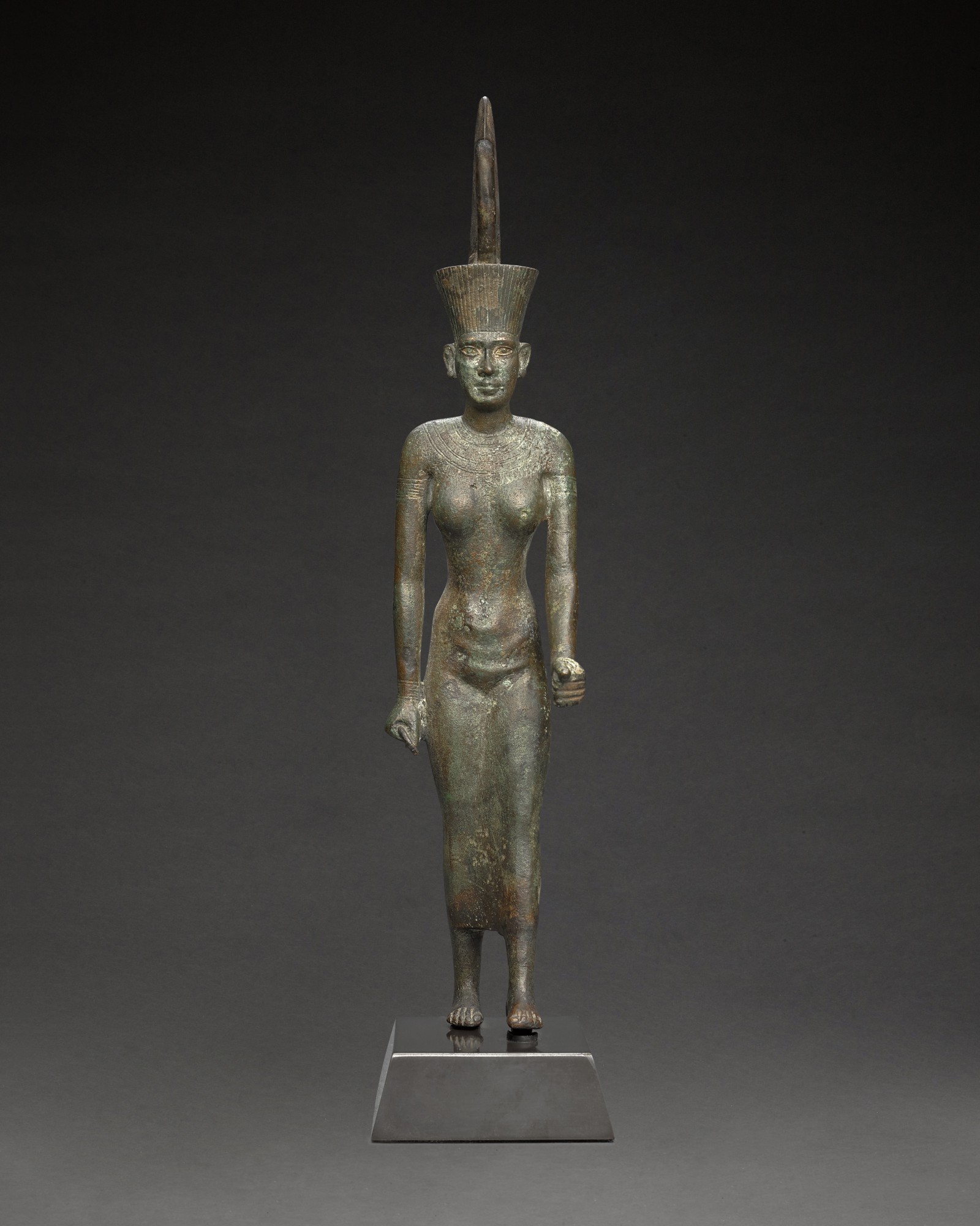 An Egyptian Bronze Figure of the Goddess Neith, 26th Dynasty, 664-525 B ...