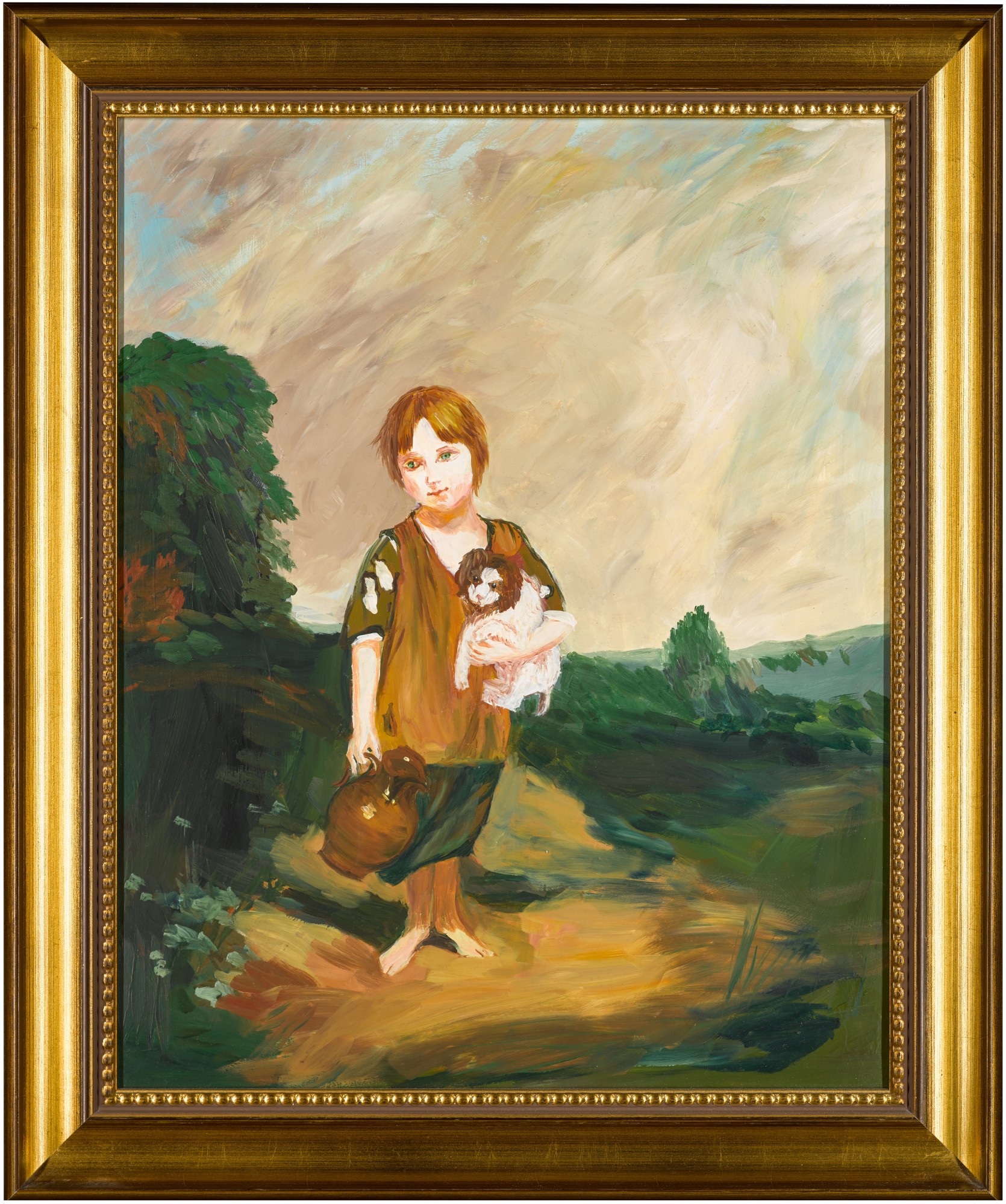 The Countryside, the Poor Cottage Girl with Dog & Pitcher ...