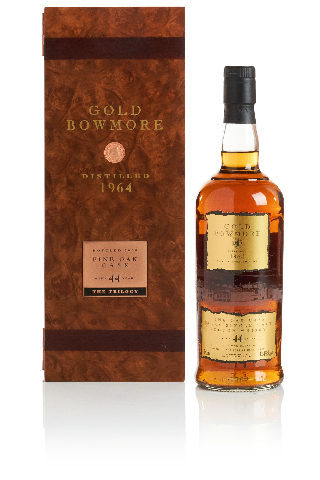 BOWMORE GOLD FINE OAK CASK 44 YEAR OLD 42.4 ABV 1964 | The Ultimate ...