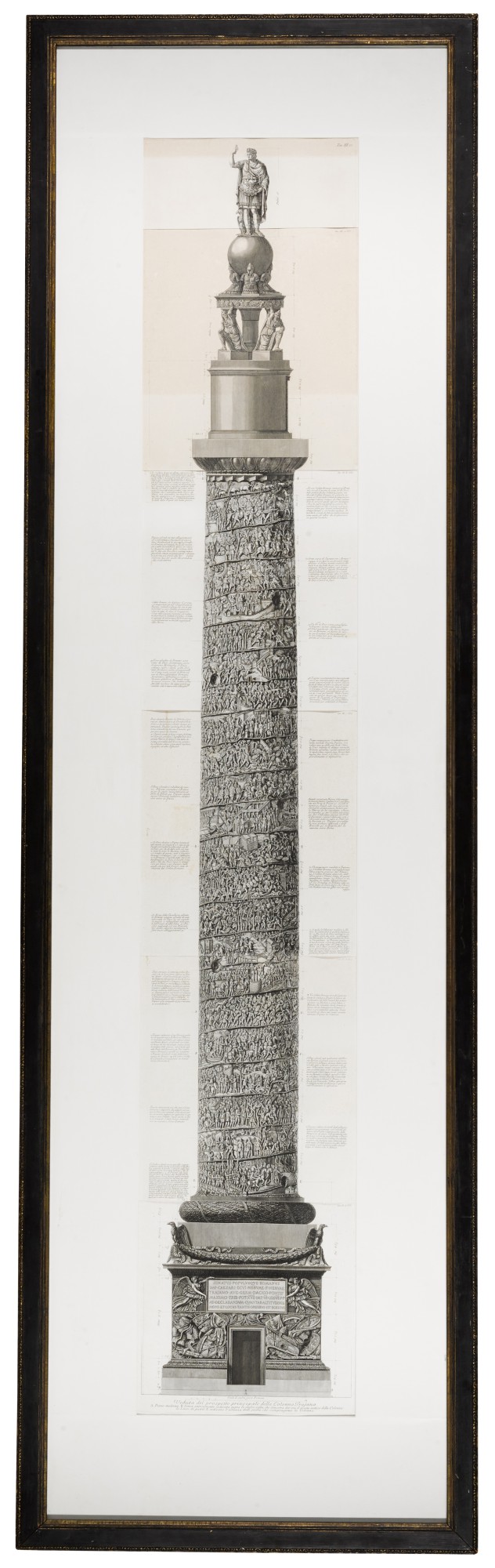 Francesco Piranesi (1756-1810), Two etchings of Roman columns, late ...