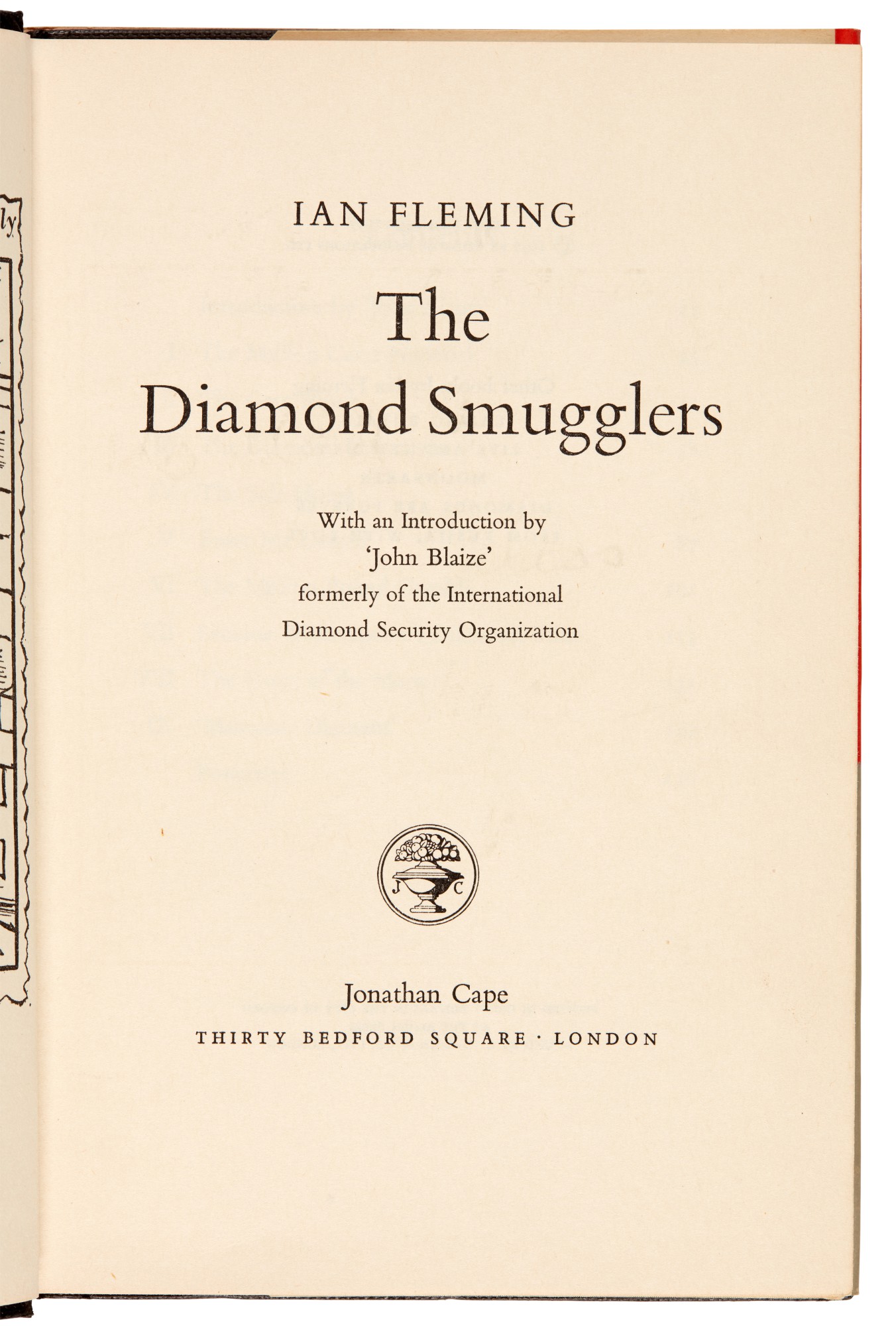 FLEMING | The Diamond Smugglers, 1957, presentation copy together with ...