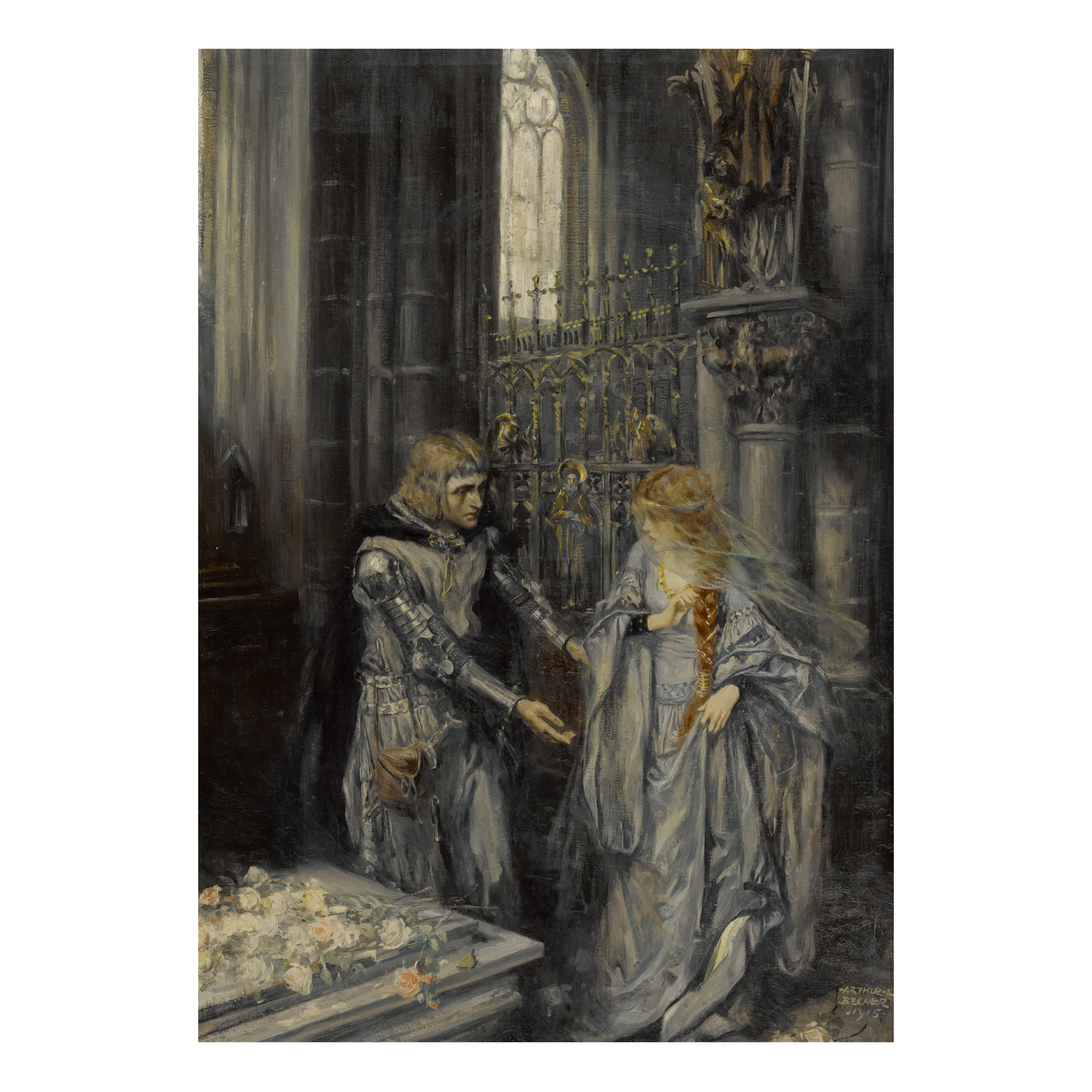 ARTHUR E. BECHER | UNTITLED (VALIANT KNIGHT) | American Art | American ...