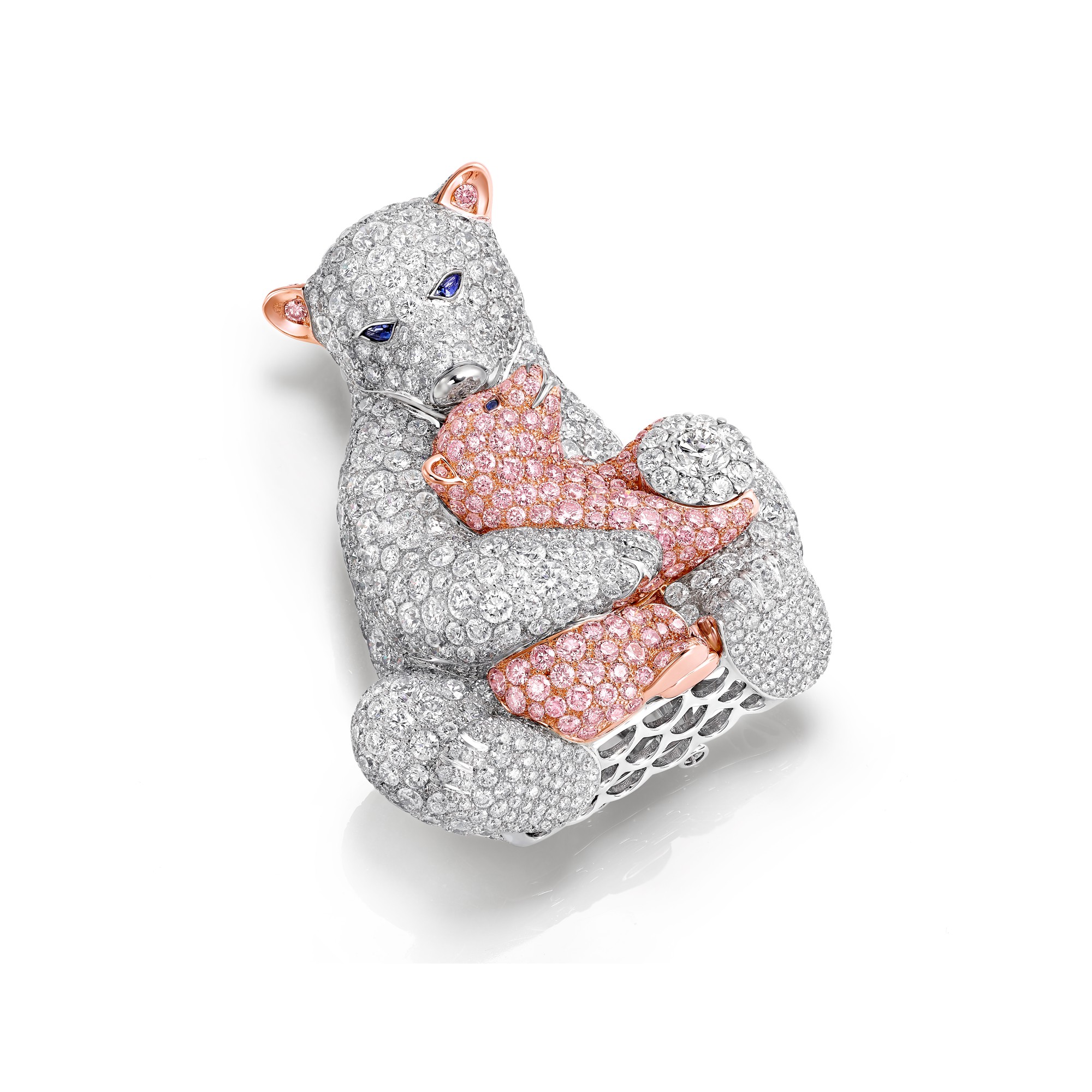 Graff | Diamond, Colored Diamond and Sapphire Clip-Brooch | Fine Jewels ...