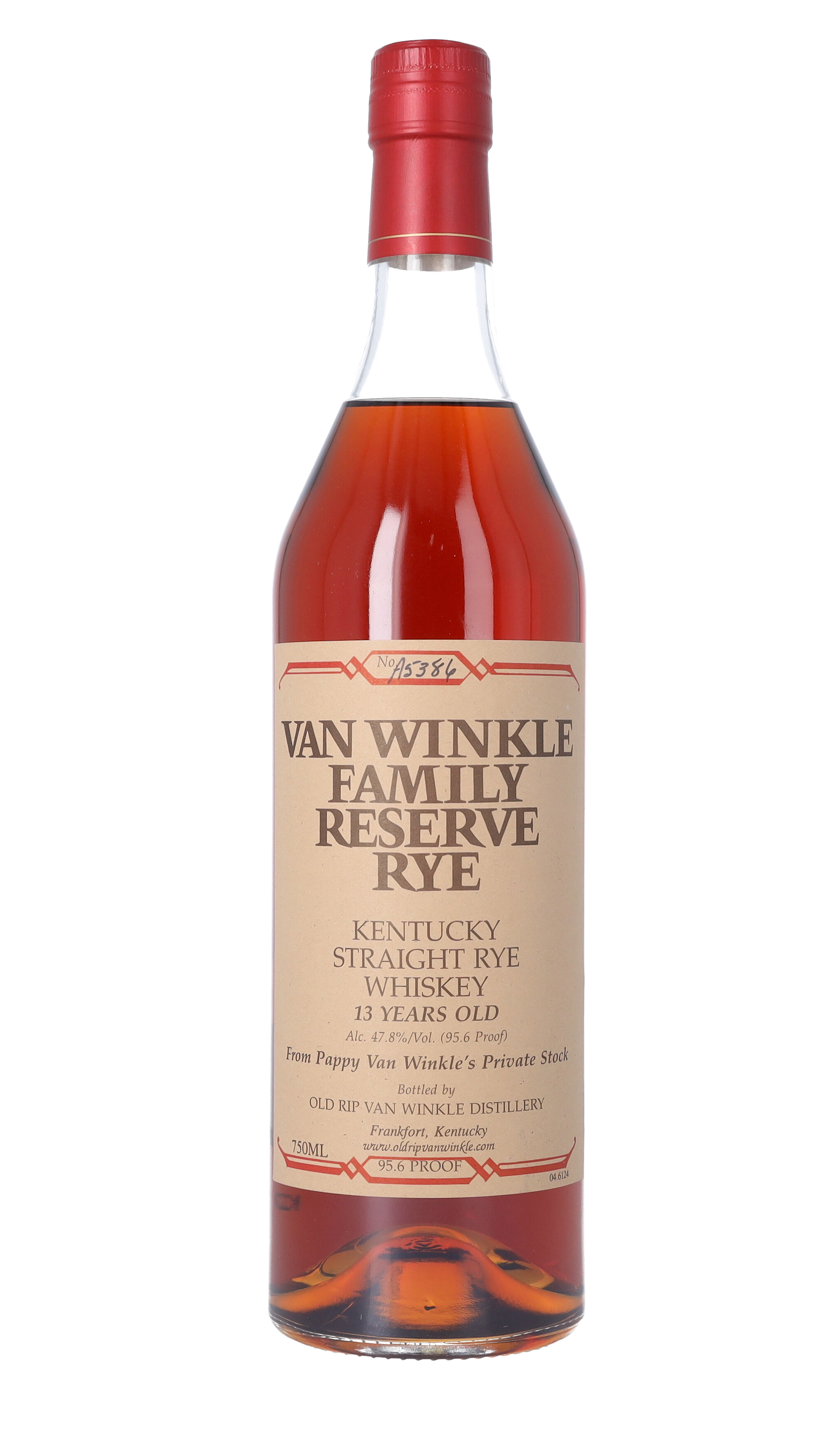 Van Winkle 13 Year Old Family Reserve Rye 95.6 proof NV (1 BT75 ...