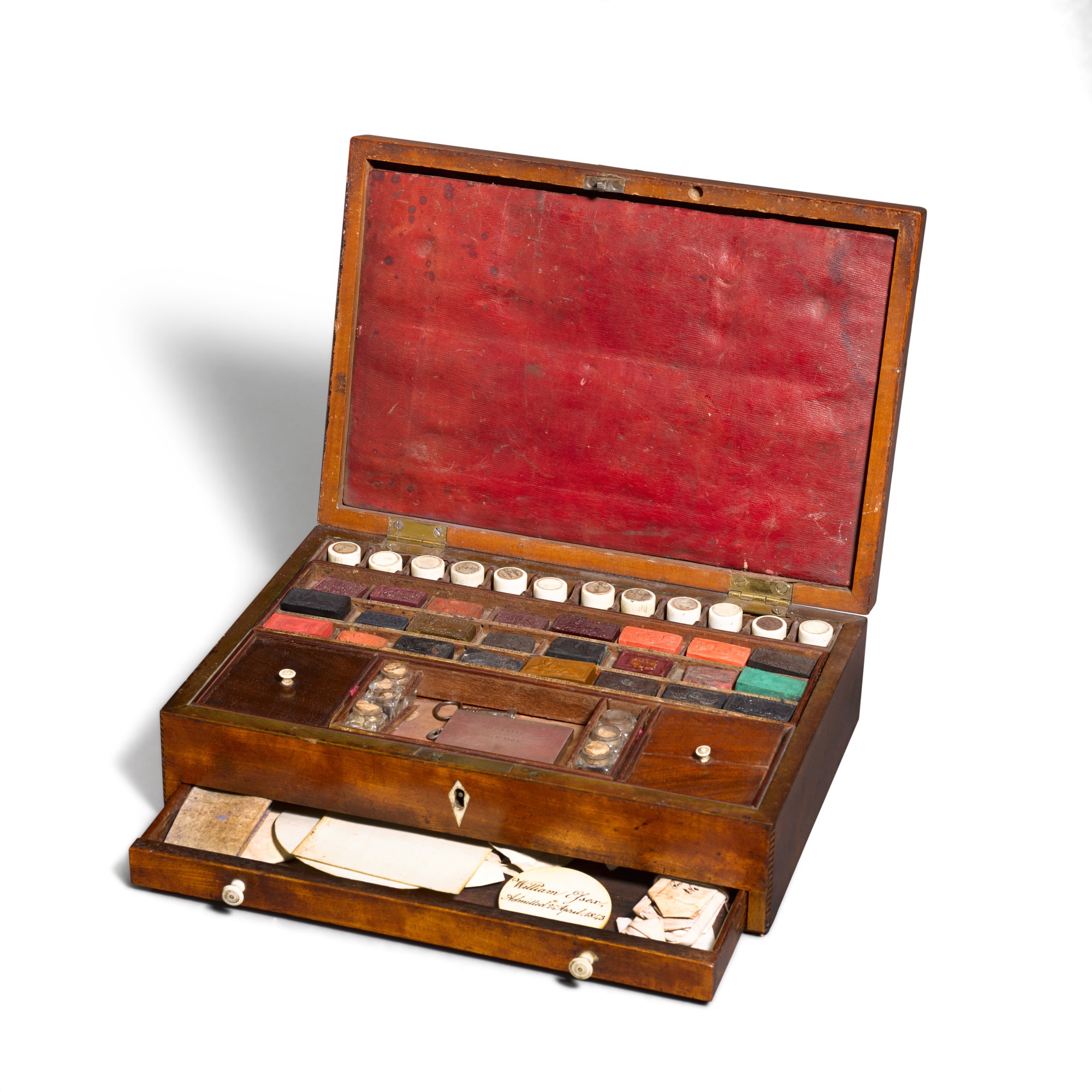A watercolour paint box, possibly belonging to William Essex (1784-1869 ...