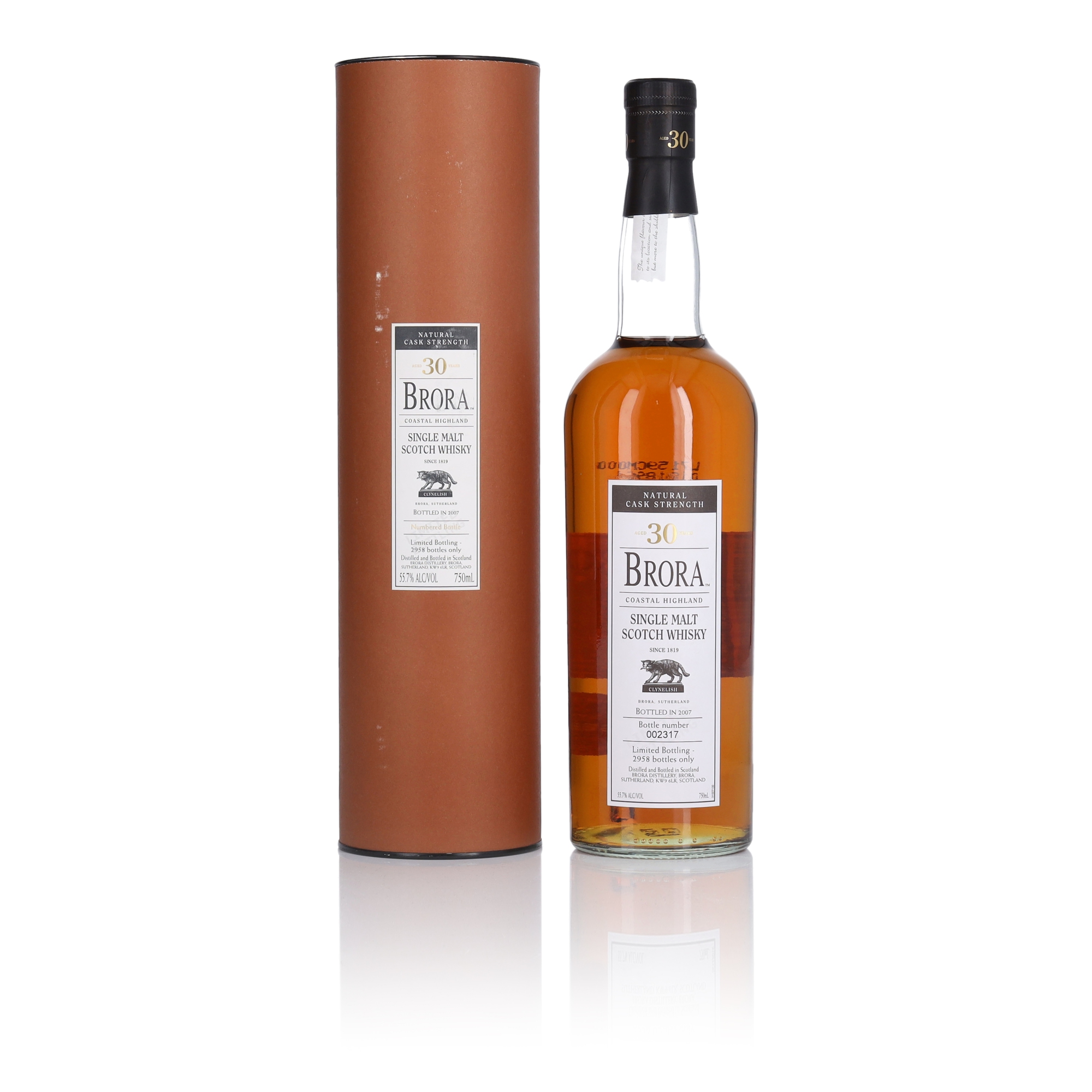 Brora 30 Year Old 2007 Release 55.7 abv NV (1 bt 75cl) | LEGENDS | Wine ...