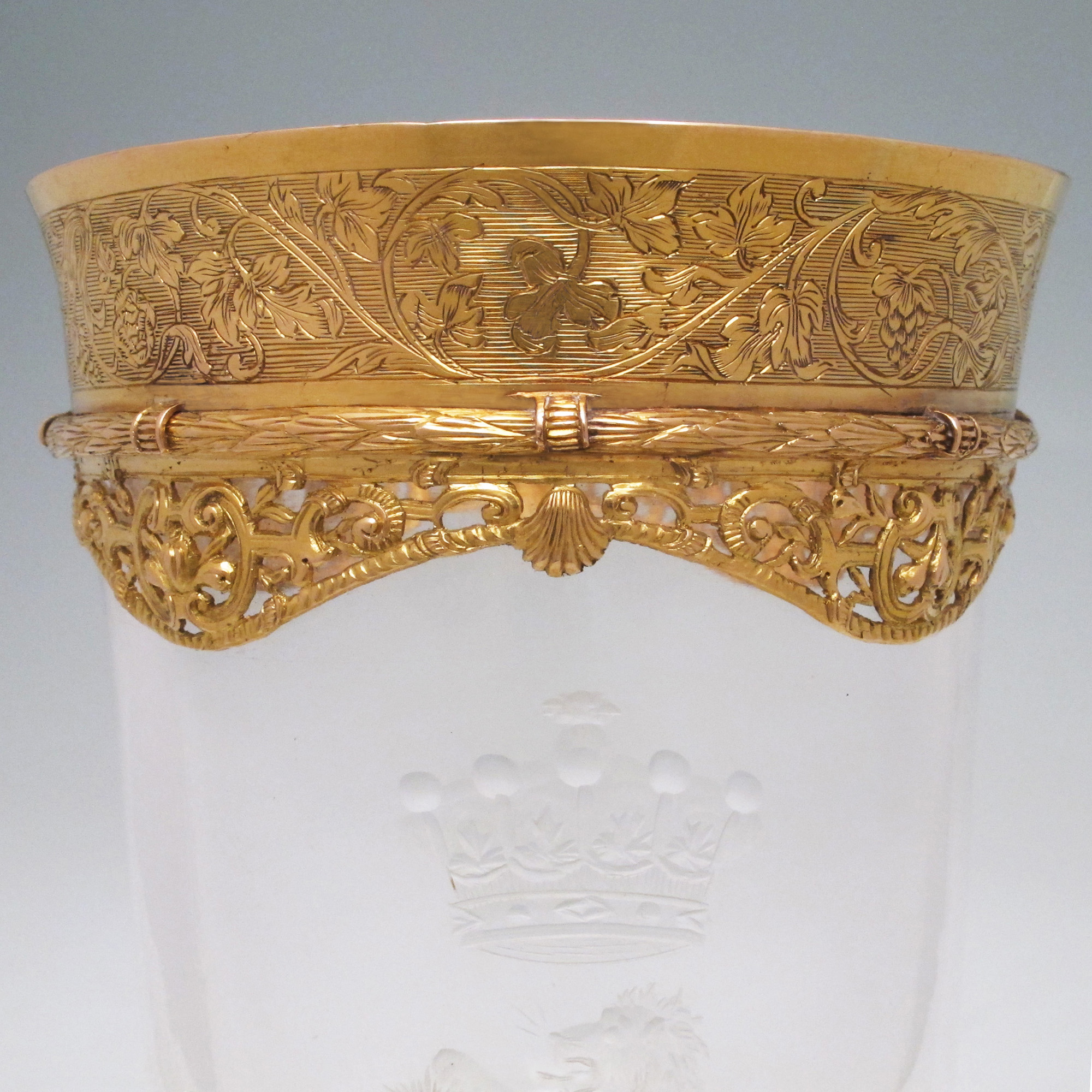 A GOLD-MOUNTED ROCK CRYSTAL GOBLET & COVER | CIRCA 1830 | Prohibition ...
