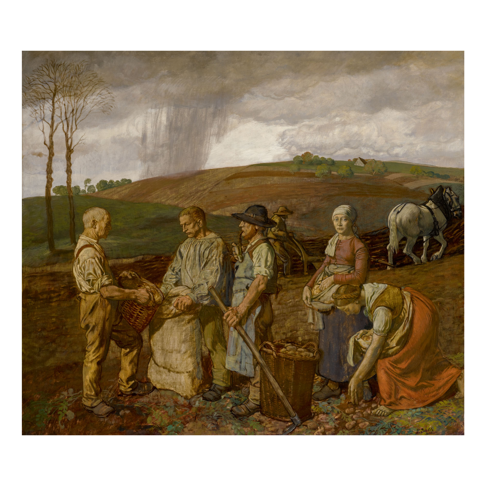 FRITZ BOEHLE | THE POTATO HARVEST | 19th Century European Art | 2020 ...