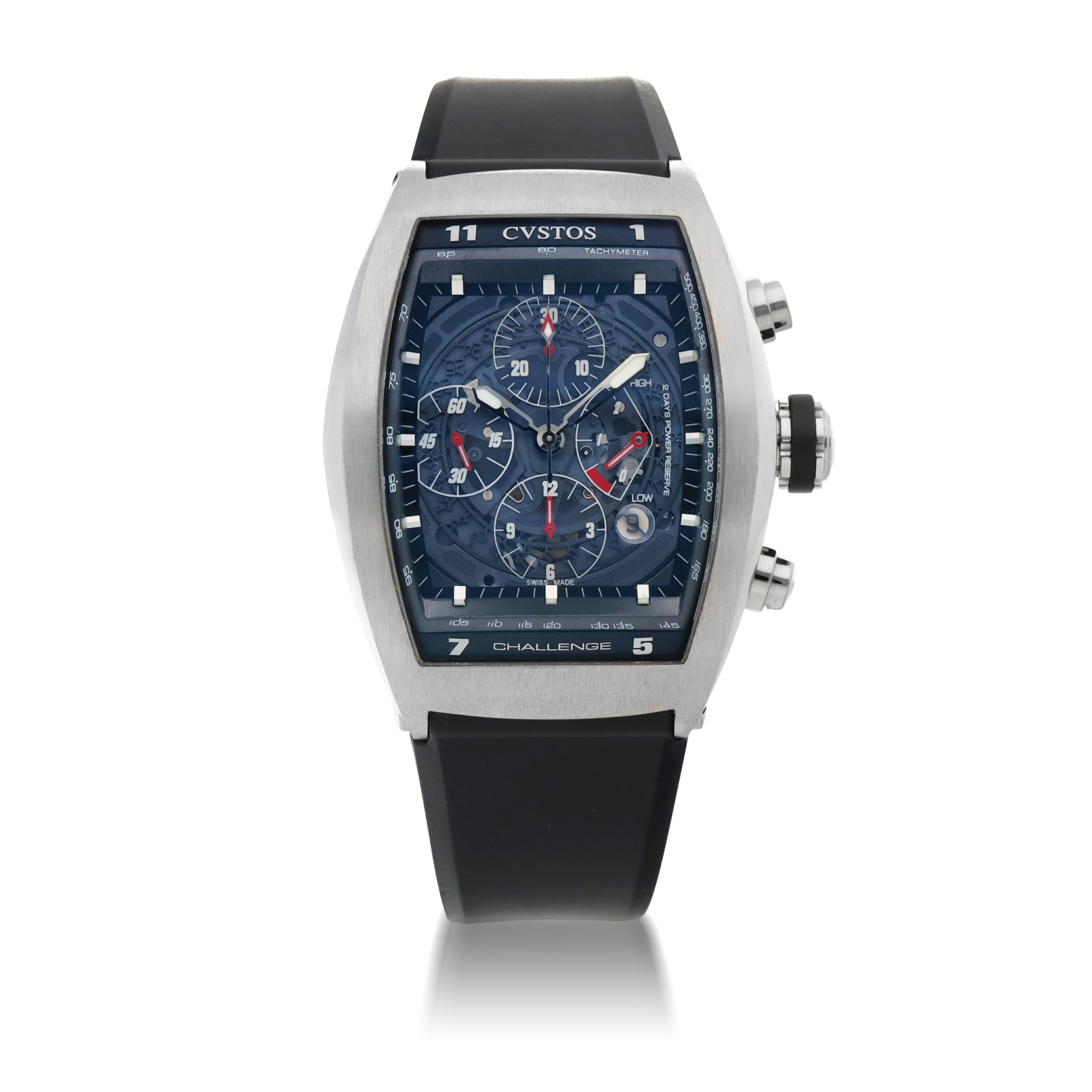 CVSTOS | CHALLENGE STAINLESS STEEL CHRONOGRAPH WRISTWATCH WITH DATE AND ...