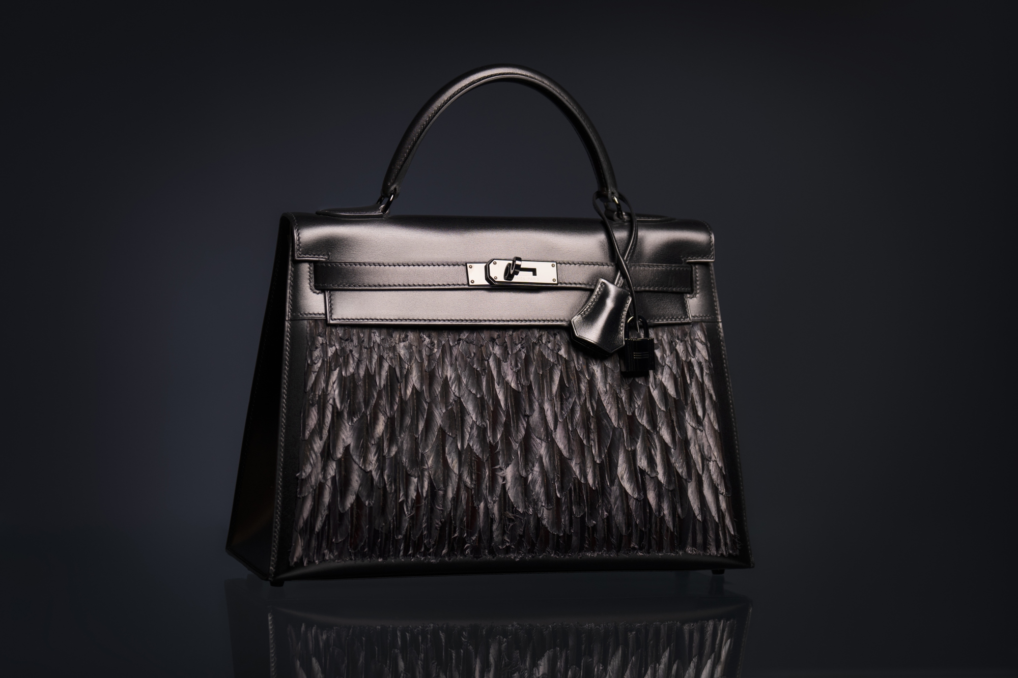 Limited Edition Black Box Feathers So Black Kelly 32 Sellier Black PVD ...