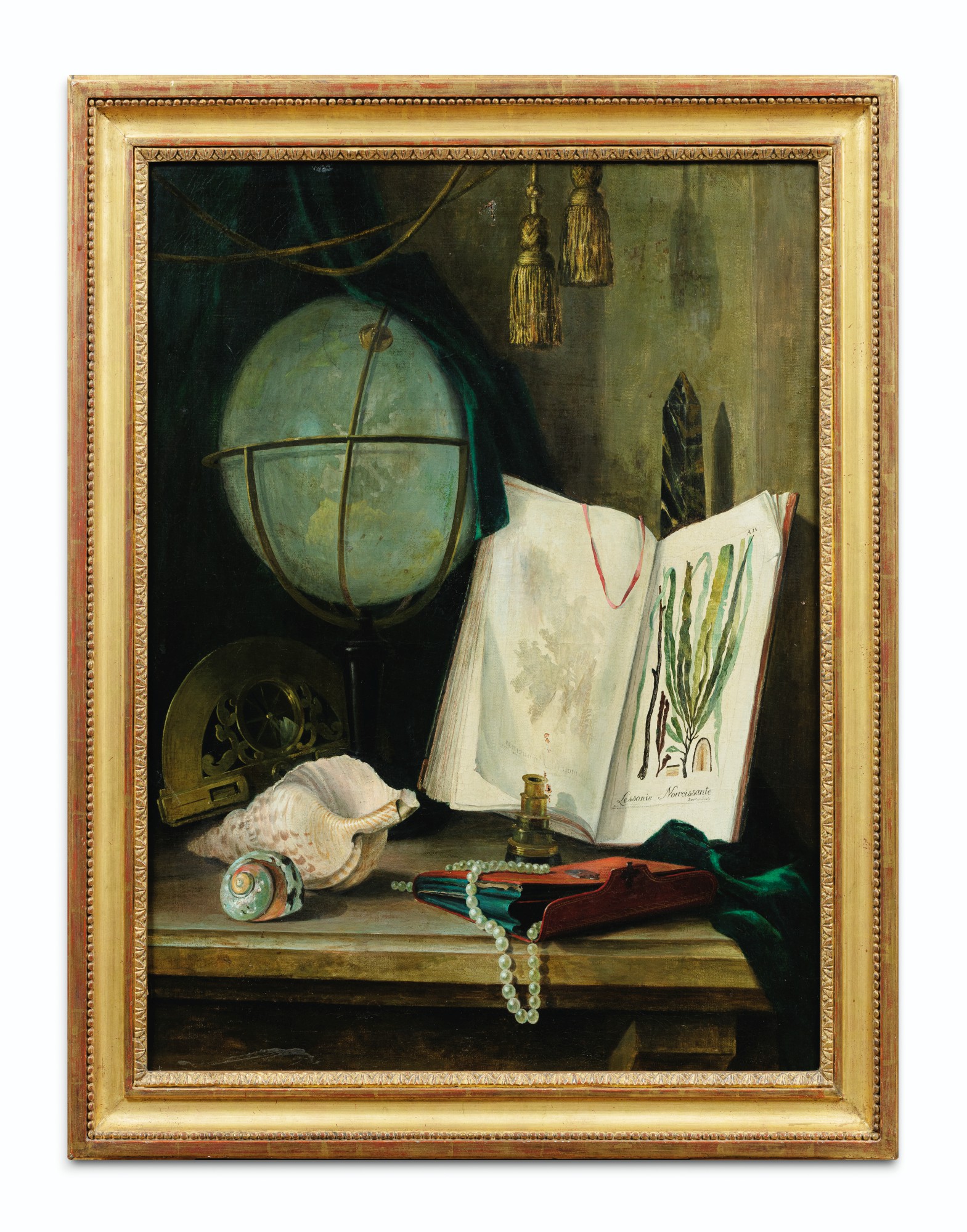 THOMAS GERMAIN JOSEPH DUVIVIER | STILL LIFE WITH A GLOBE AND SHELLS ...