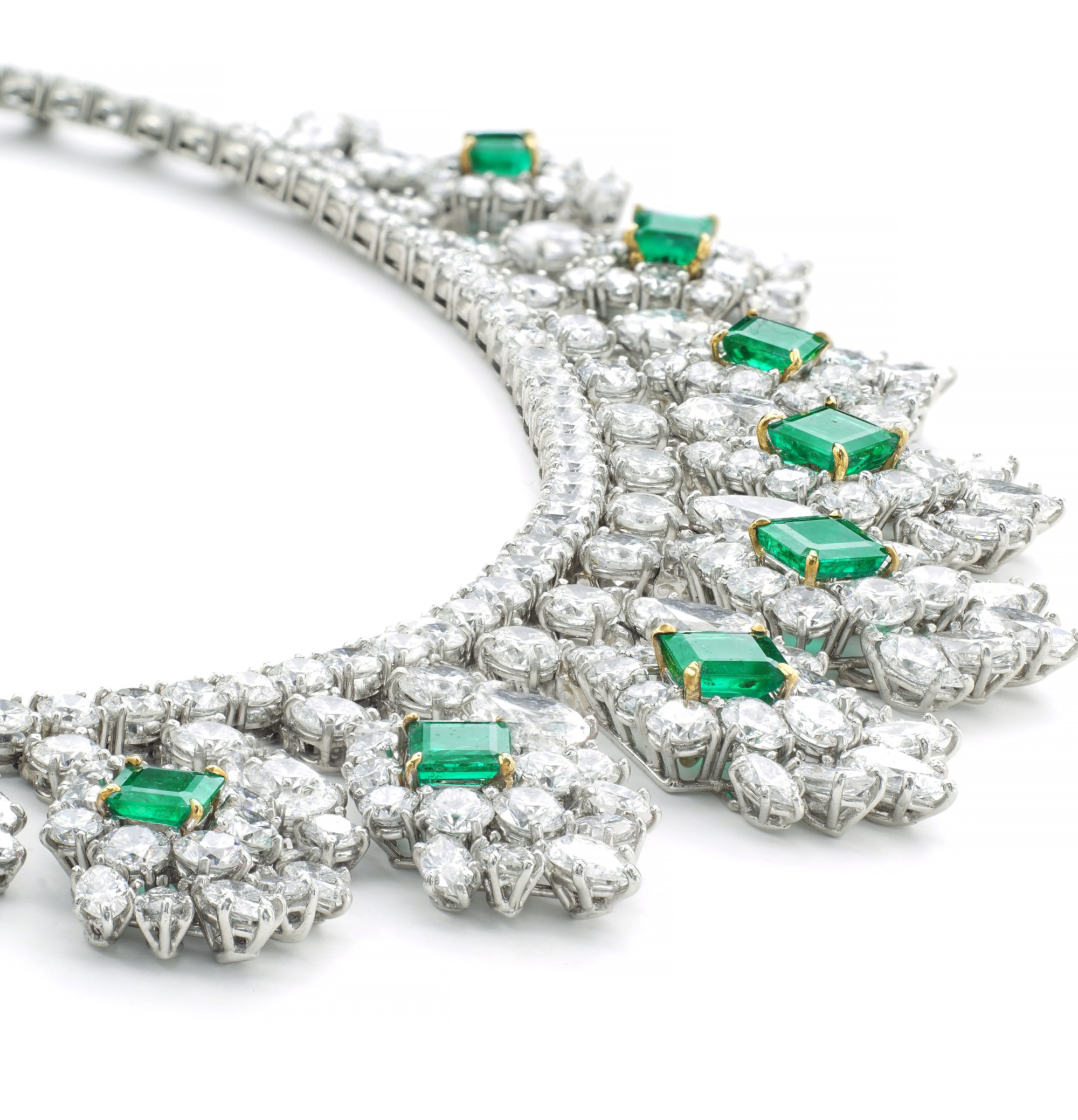 HARRY WINSTON [海瑞溫斯頓] | EMERALD AND DIAMOND NECKLACE [祖母綠配鑽石項鏈 ...