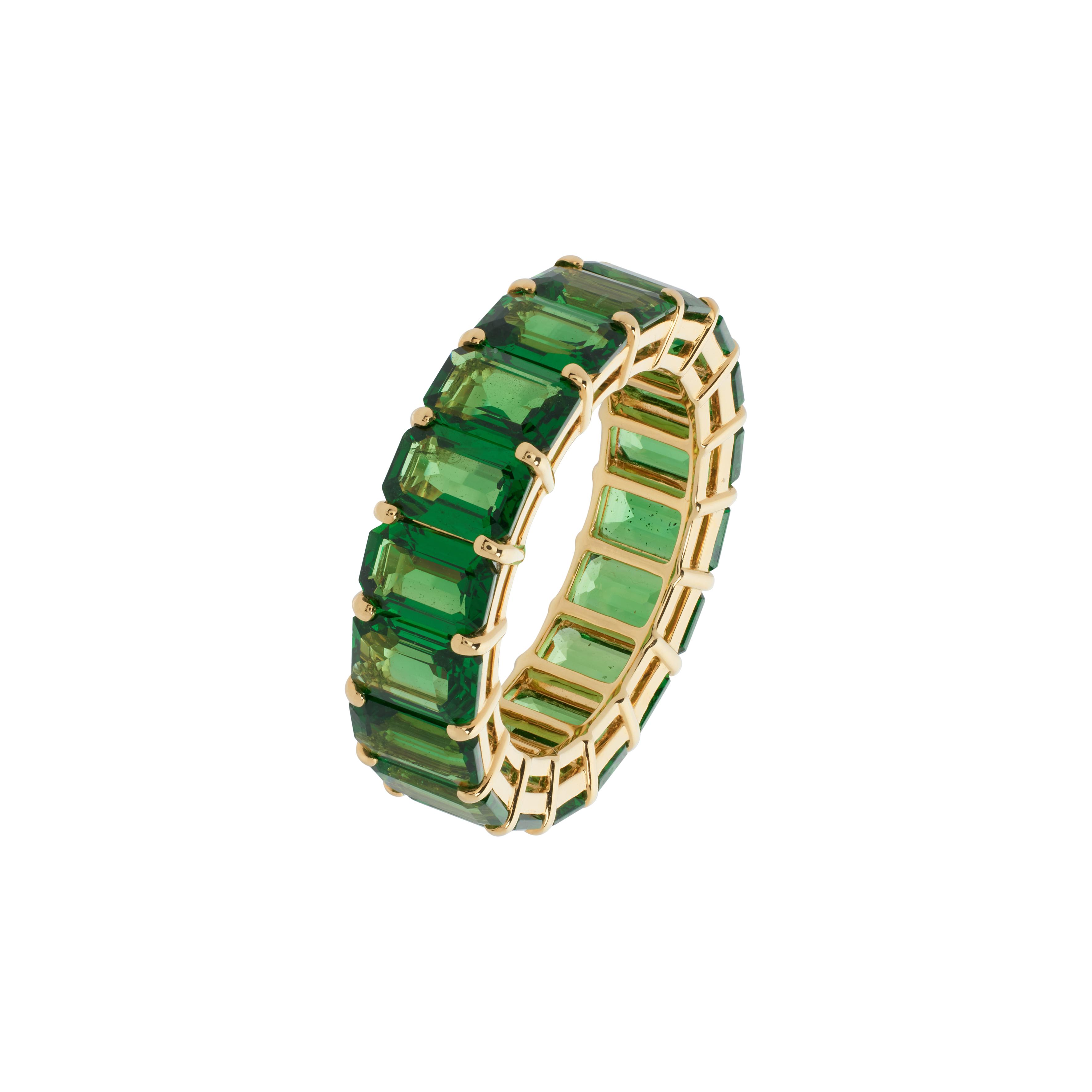 Tsavorite eternity band store