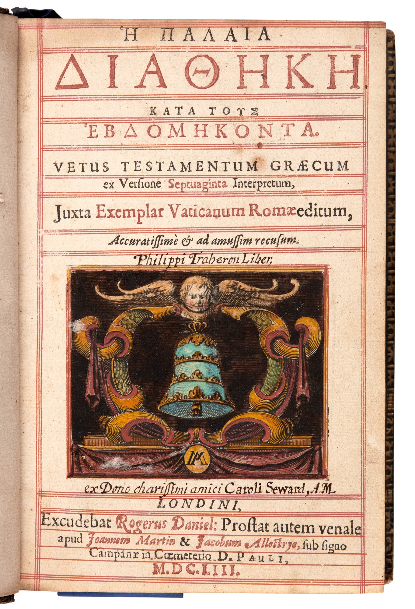 Bible, Old Testament, Greek, London, 1653, eighteenth-century black ...