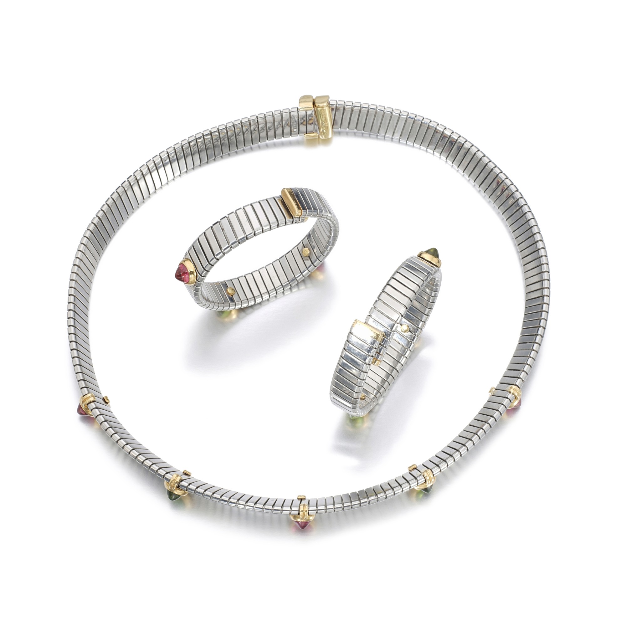 Peridot and tourmaline parure, 'Tubogas' | Fine Jewels | 2021 | Sotheby's