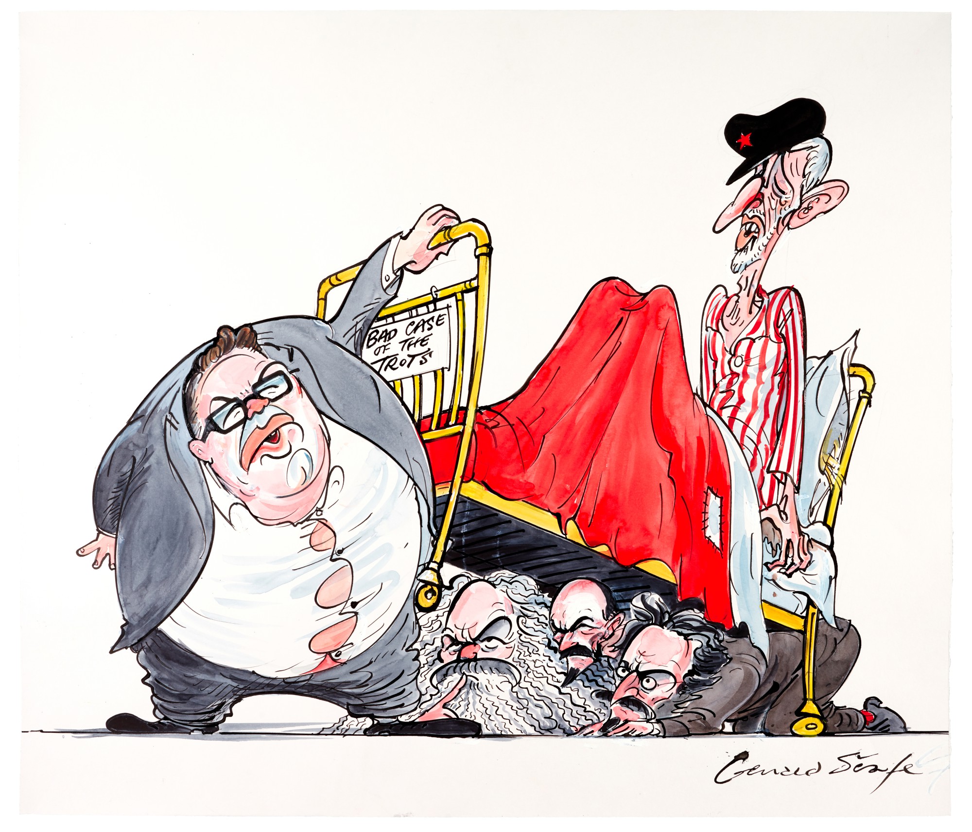 SCARFE | [THE 2010s] | "Labour Party Still Unwell" [Jeremy Corbyn, Karl ...