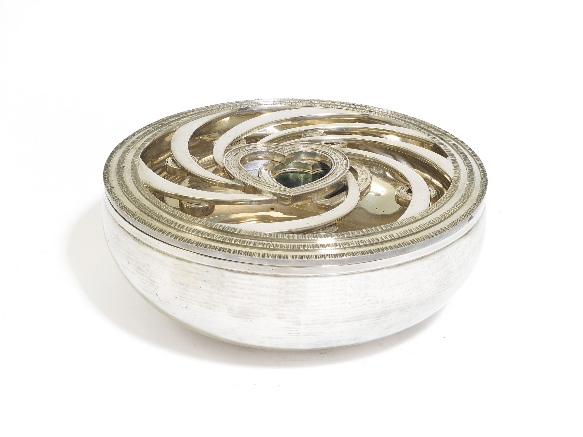 An Elizabeth II silver and enamel bowl and cover, Gerald Benney, London ...