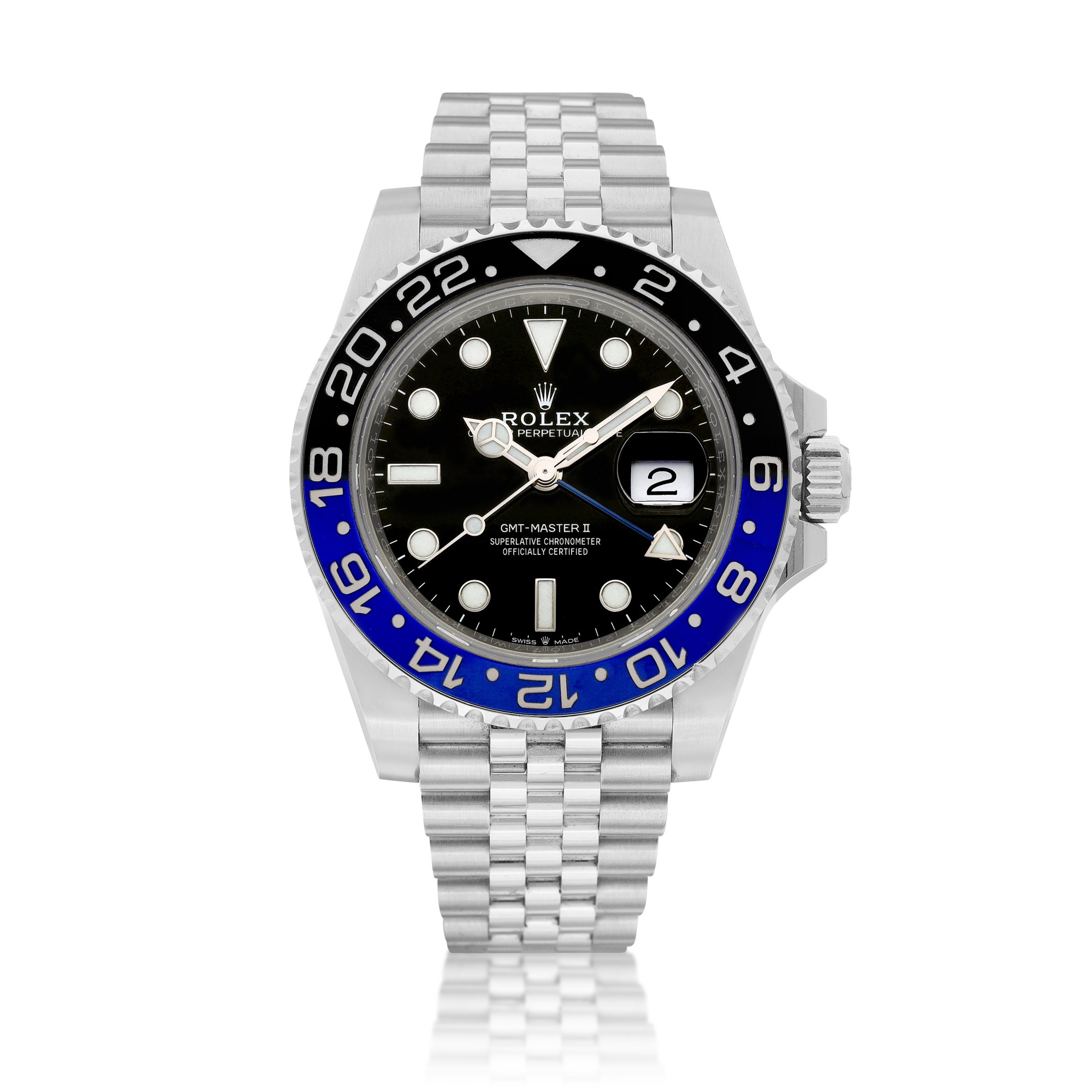 GMT-Master II, Reference 126710BLNR | A stainless steel dual time zone ...