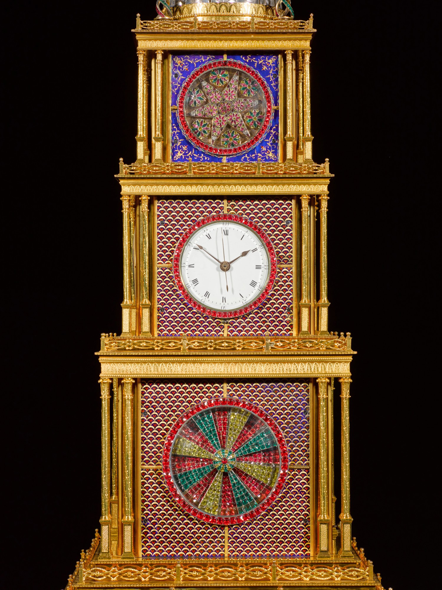 John Mottram. A George III gilt-brass and enamel musical automaton ...