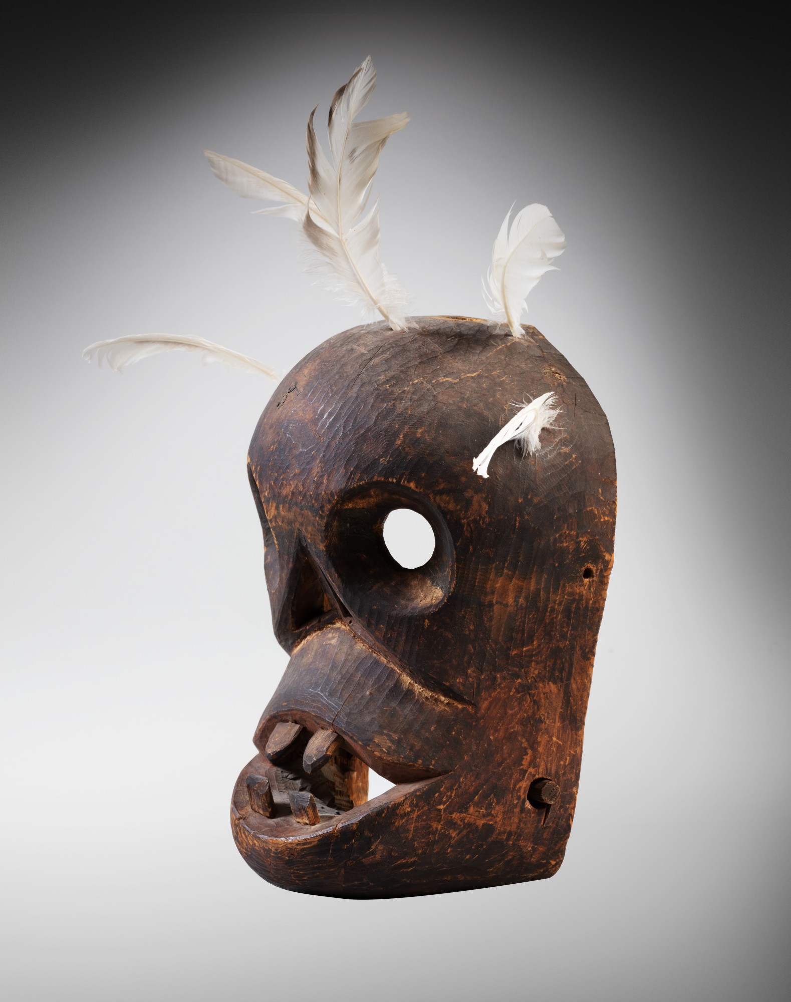 Masque, Yup'ik, Fleuve Kuskokwim, Alaska | Yup'ik mask, Kuskokwim River ...