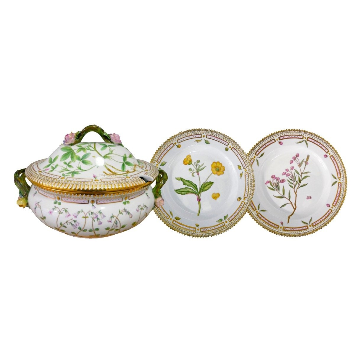 ROYAL COPENHAGEN Vintage Flora Danica Porcelain Serveware Collection ...