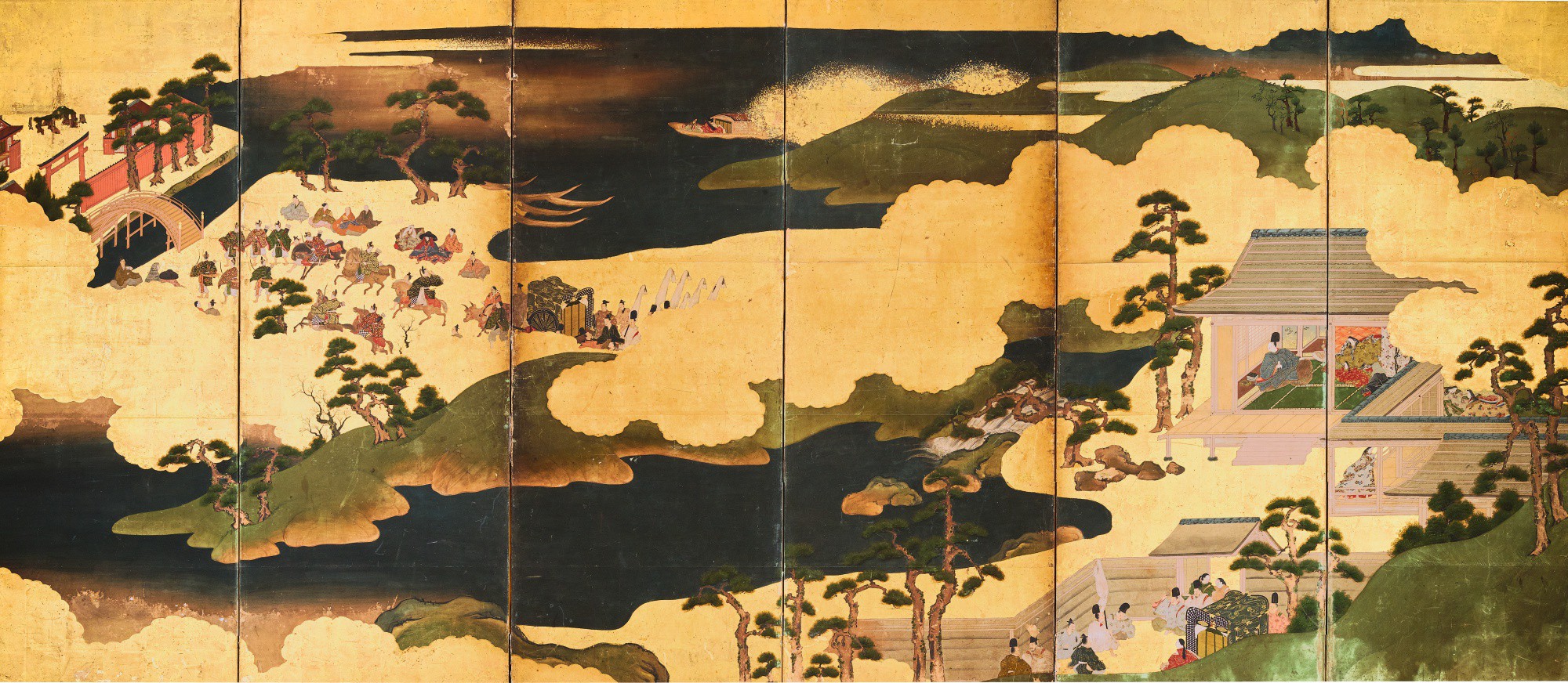 ANONYMOUS, EDO PERIOD, 17TH CENTURY | SCENES FROM THE TALES OF ISE (ISE ...