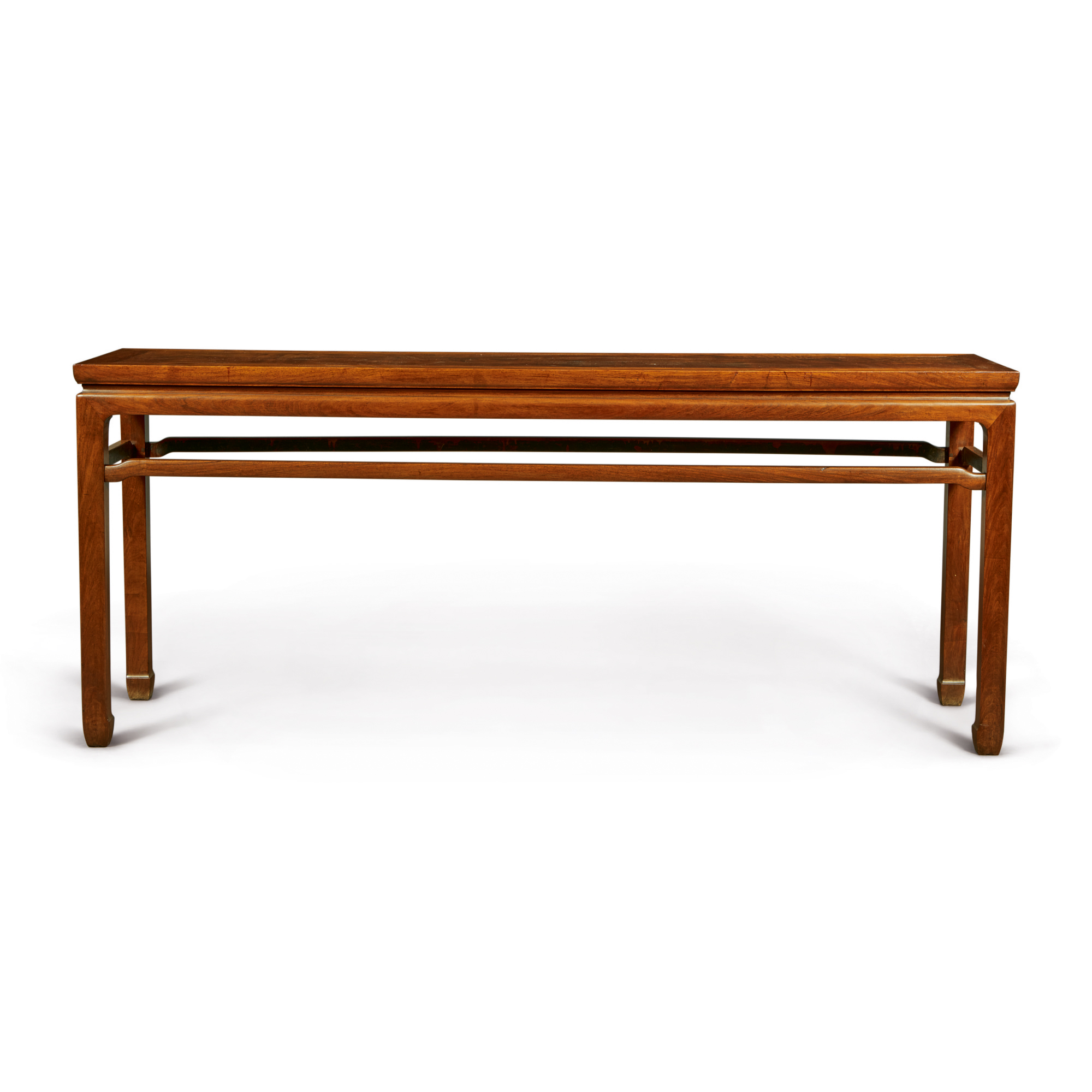 A 'huanghuali' waisted corner-leg long table (Zhuo), 17th century ...