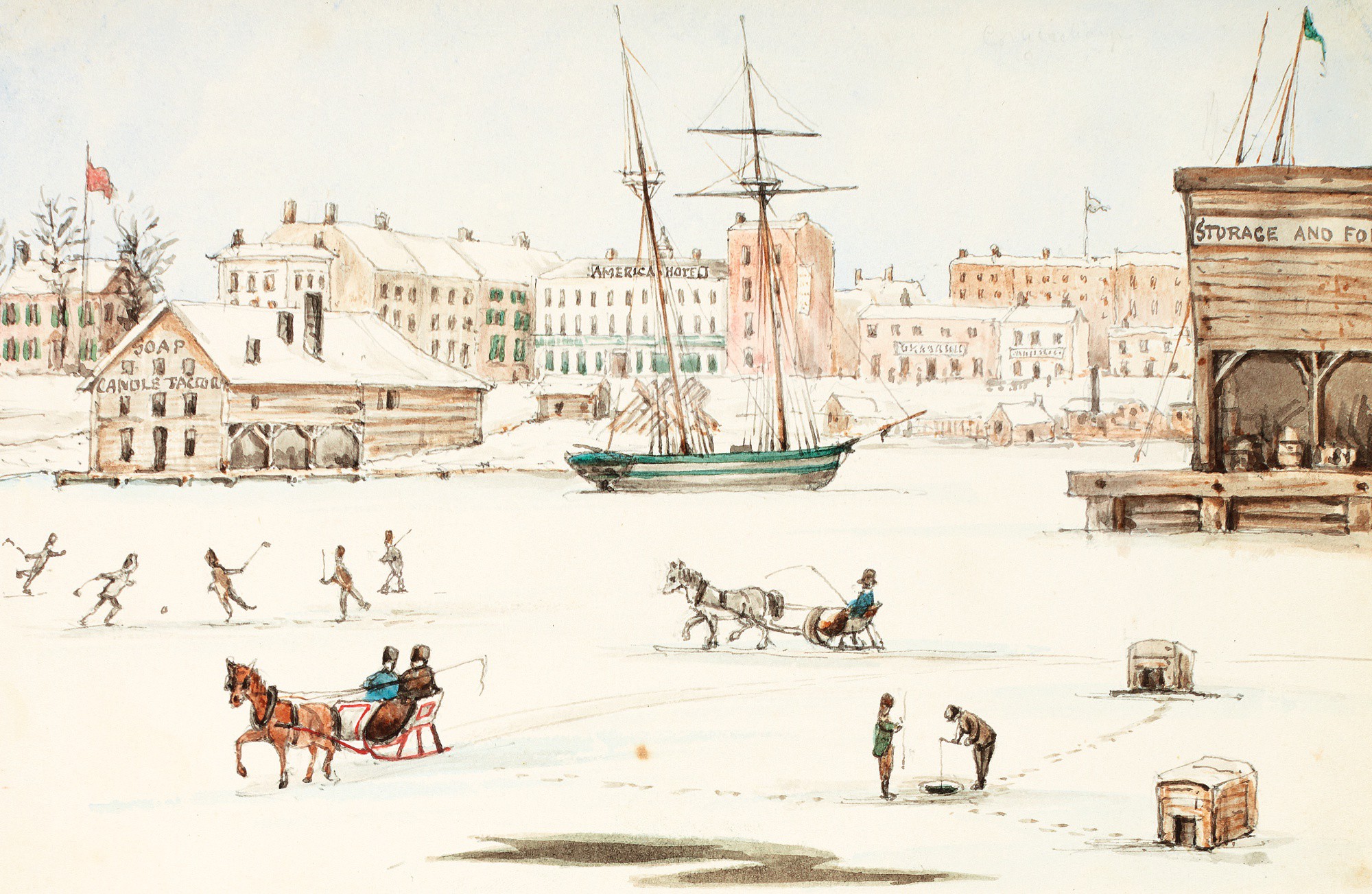 Canada, album of drawings and sketches, 1854-56 | Travel, Atlases, Maps ...