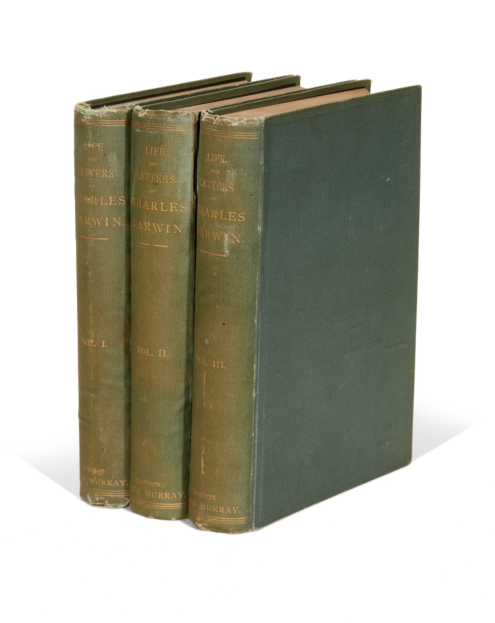Charles Darwin | The Life and Letters, 1887, 3 volumes, presentation ...