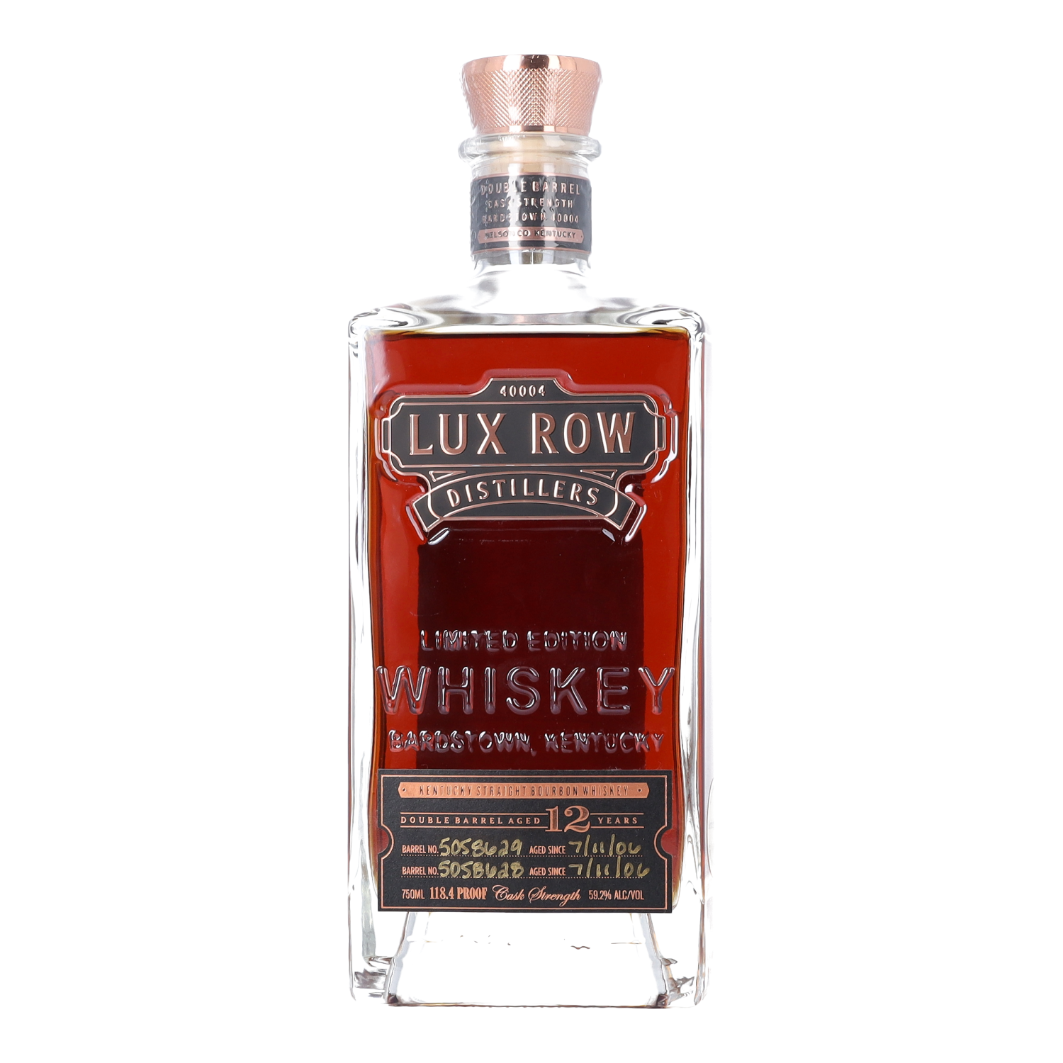 Lux Row Double Barrel 12 Year Old 118.4 proof 2006 (1 BT75) | Bourbon ...