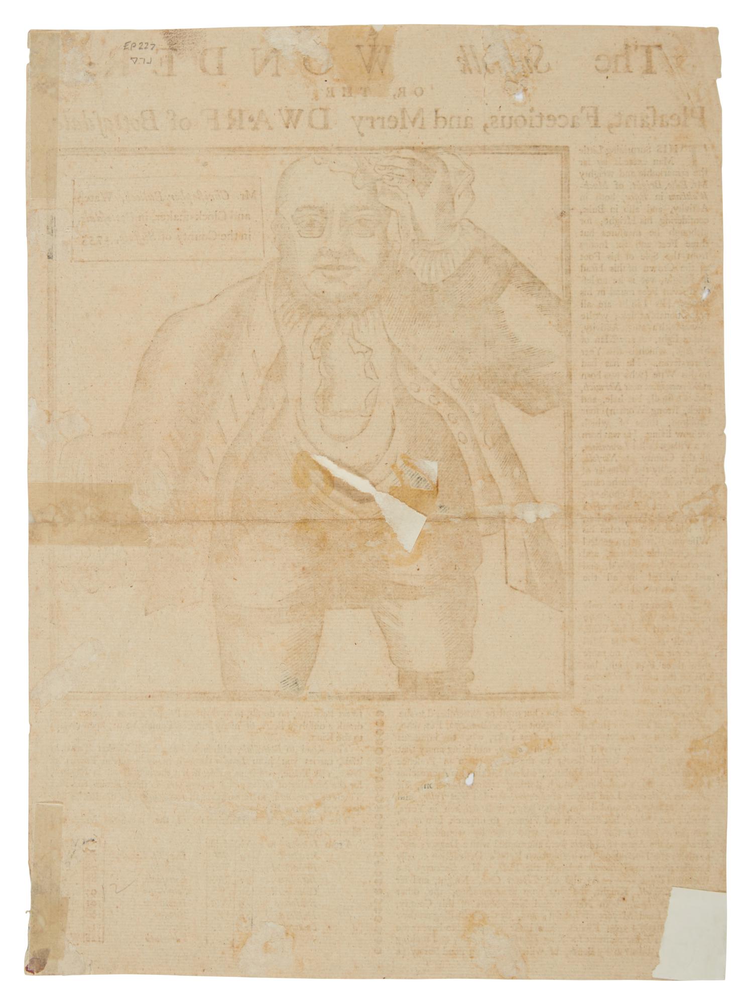 The Suffolk Wonder (Christopher Bullock) | The "Surprizing Little Man ...