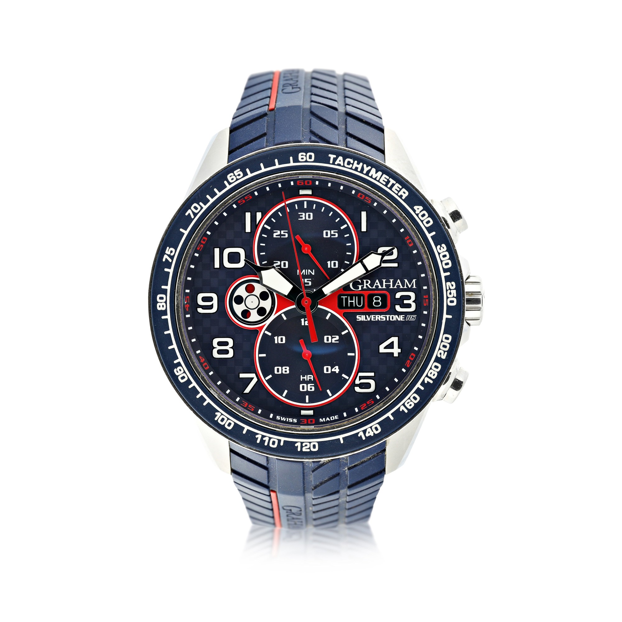 SILVERSTONE RS A STAINLESS STEEL AUTOMATIC CHRONOGRAPH WRISTWATCH WITH ...