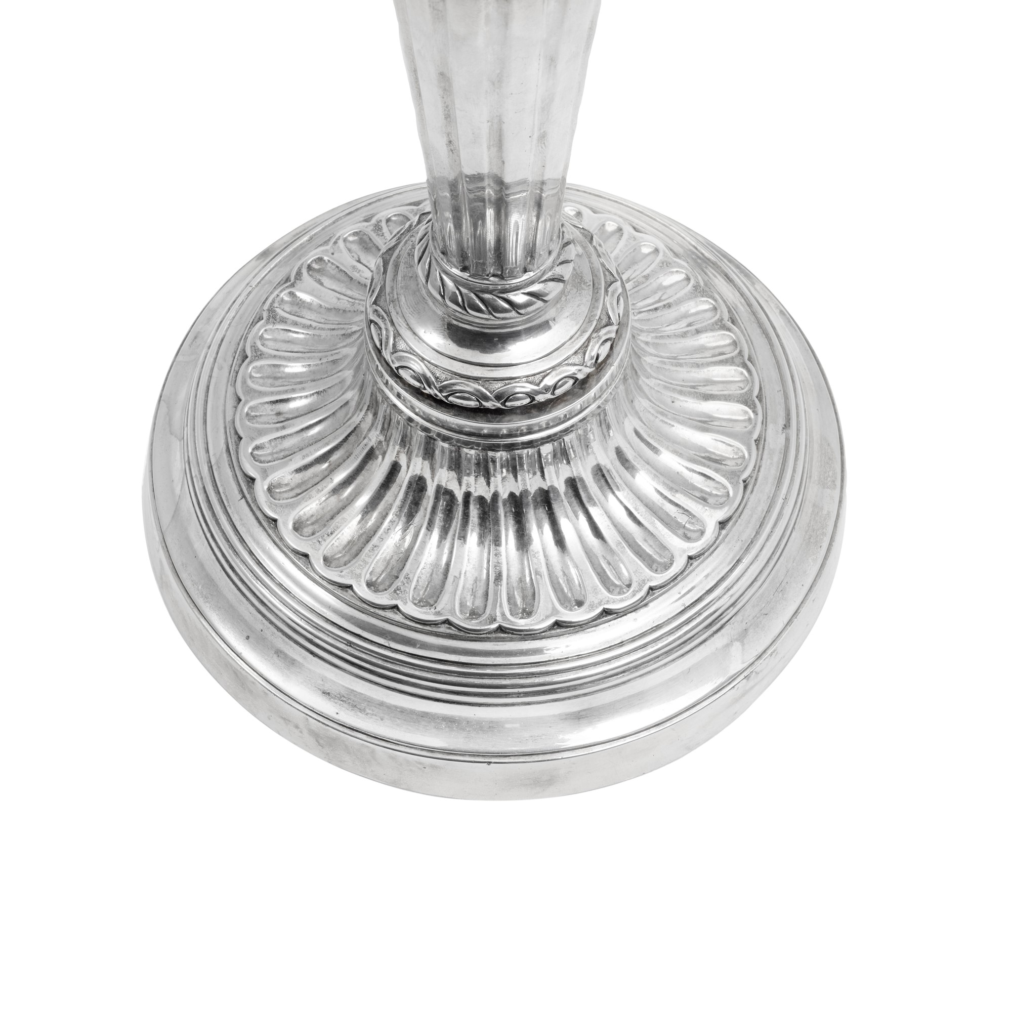 A set of four Dutch silver candlesticks, Frederik Manicus, Amsterdam ...