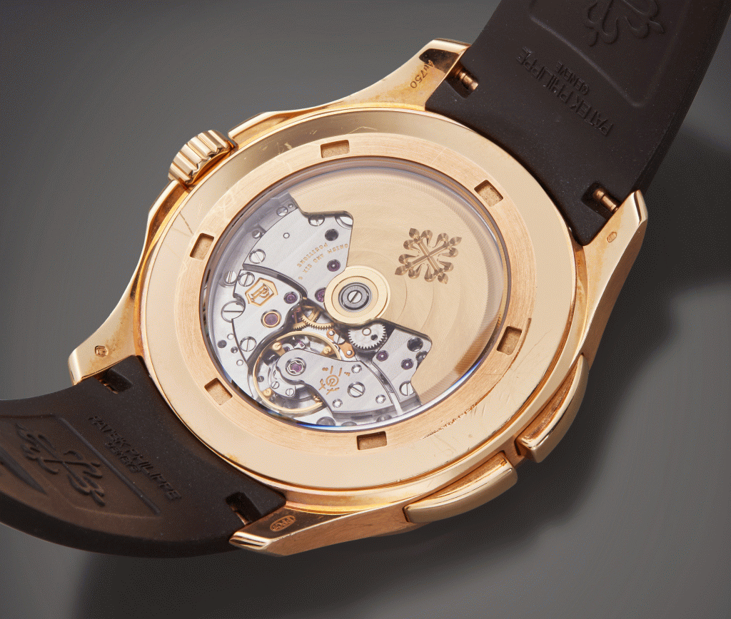 Reference 5164R-001 Aquanaut | A pink gold dual time zone wristwatch ...