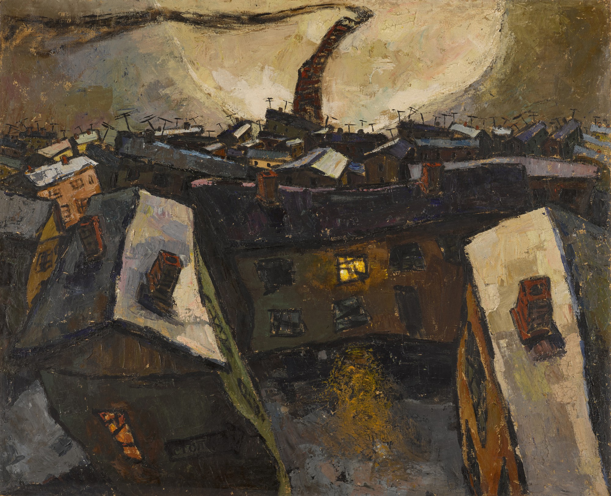 City with Moon (Socialist City) | Post-War and Contemporary Russian Art ...