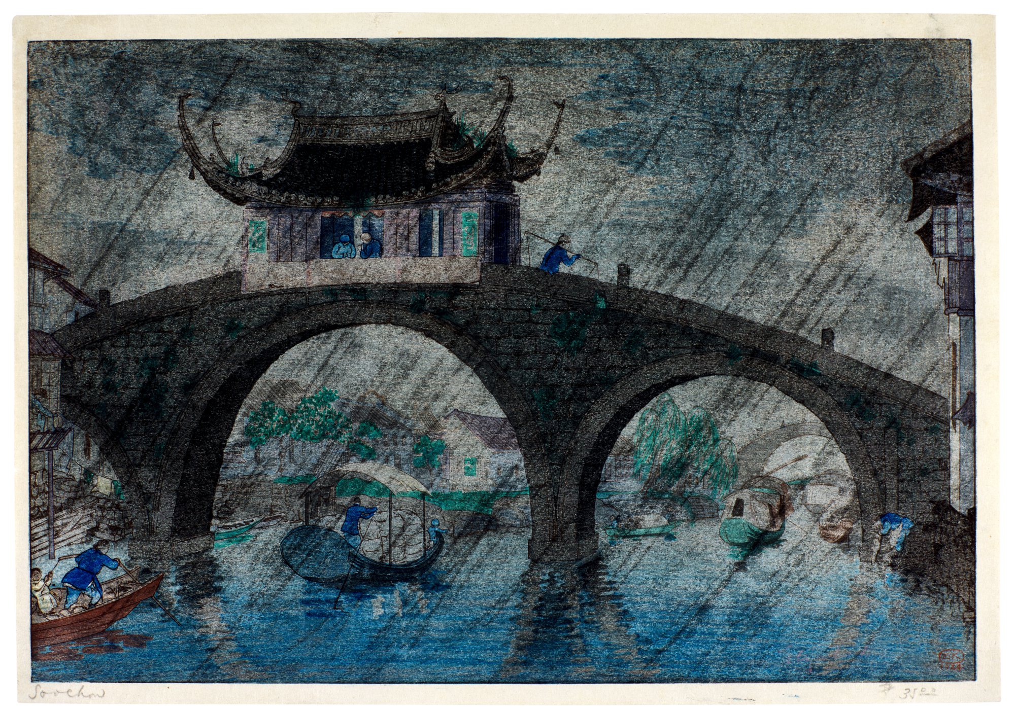 Elizabeth Keith (1887-1956) | Bridge at Suzhou | Taisho period, early ...
