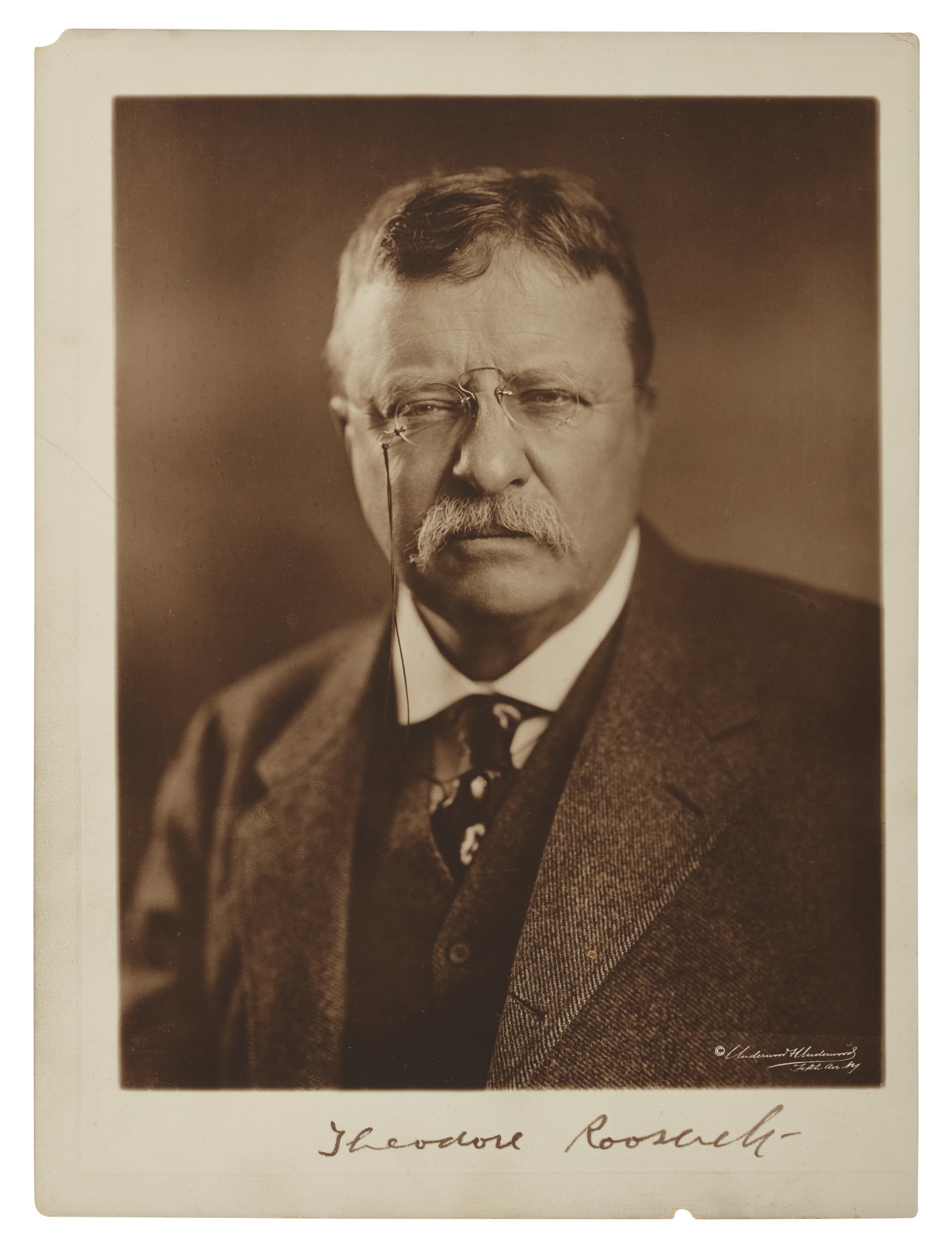 THEODORE ROOSEVELT | Theodore Roosevelt. Photograph signed ("Theodore ...