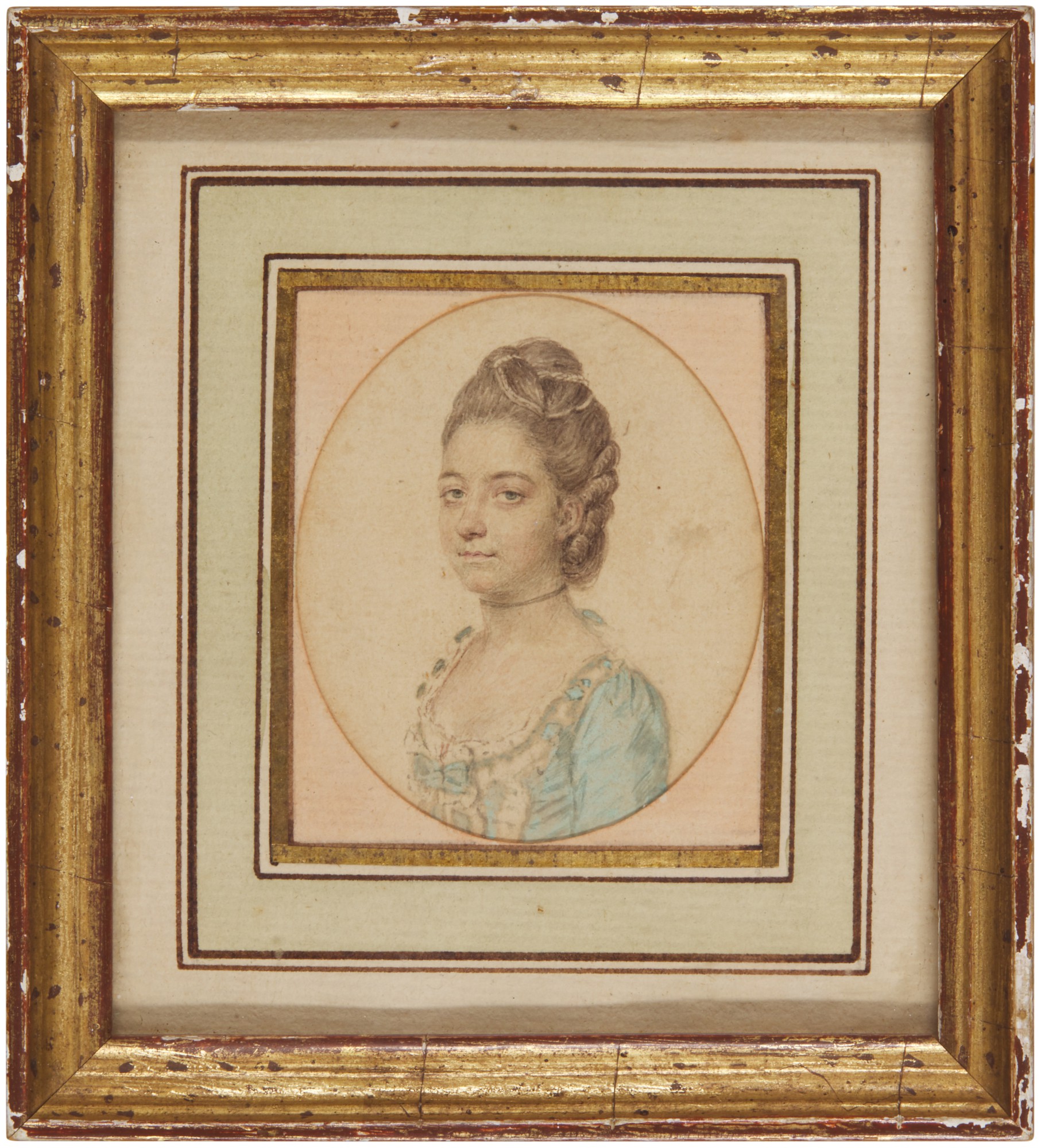 Portrait of a lady; together with a portrait of a gentleman, circa 1775 ...
