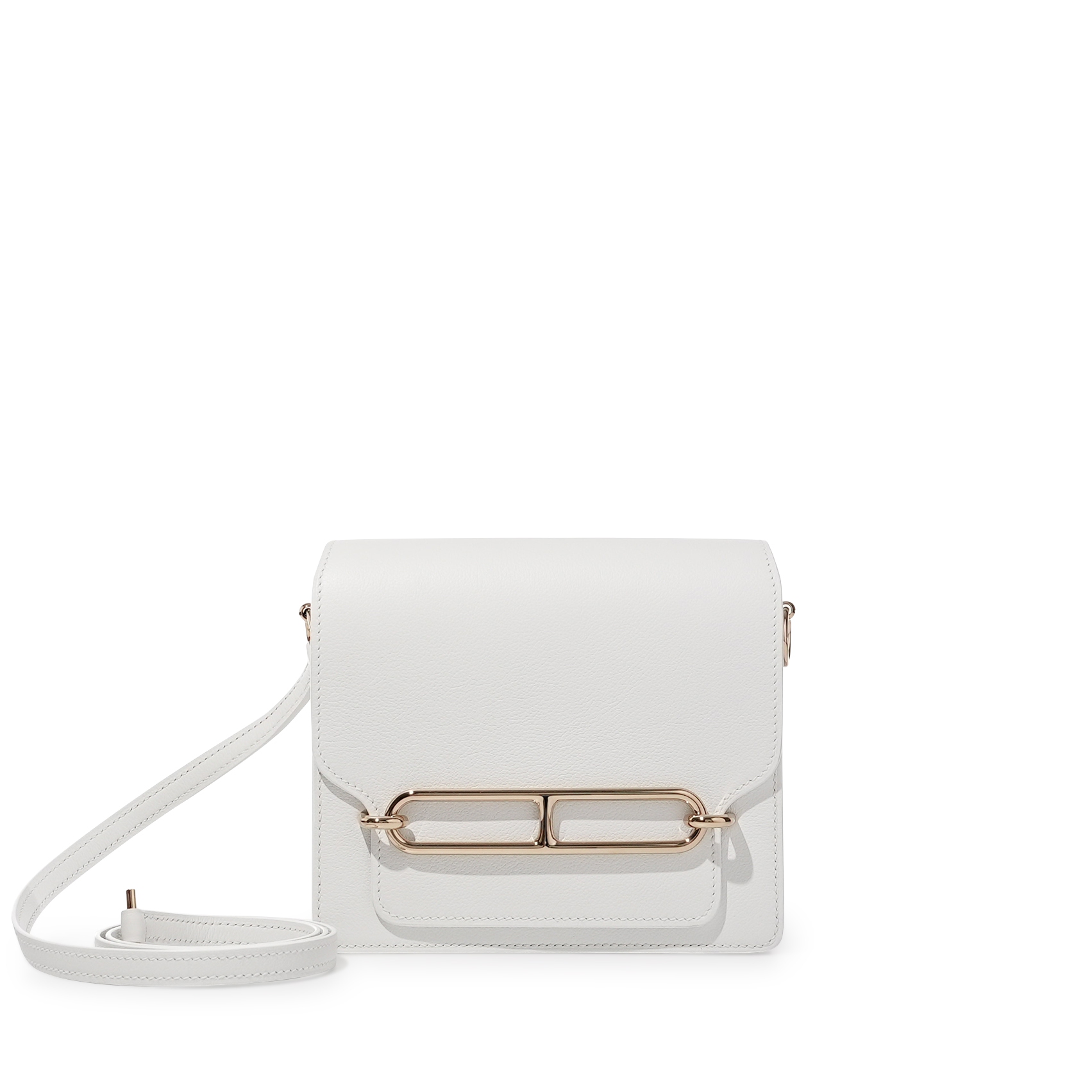 Hermès New White Evercolor Mini Roulis 18 Gold Hardware, 2023 Available ...