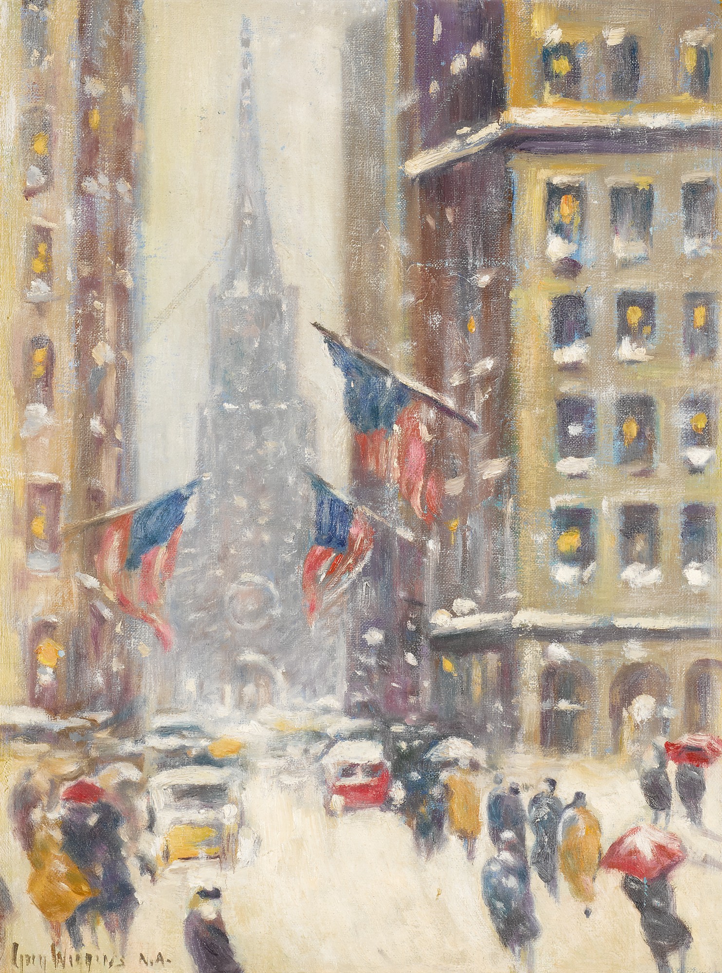 GUY CARLETON WIGGINS | OLD TRINITY IN WINTER | American Art | 2020 ...